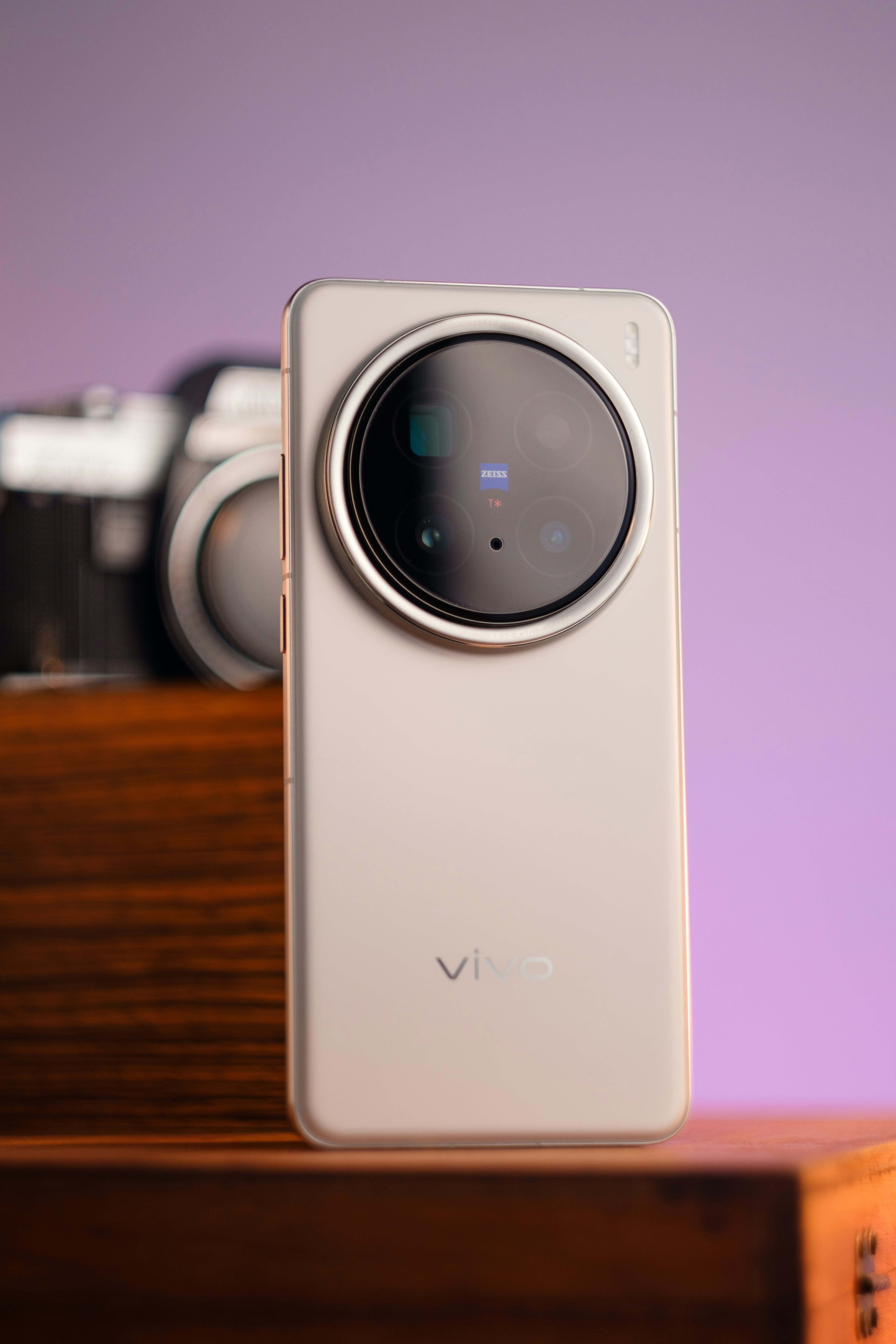 Luminous Lens: A Close-Up of the Smartphone's Protruding Camera Ring