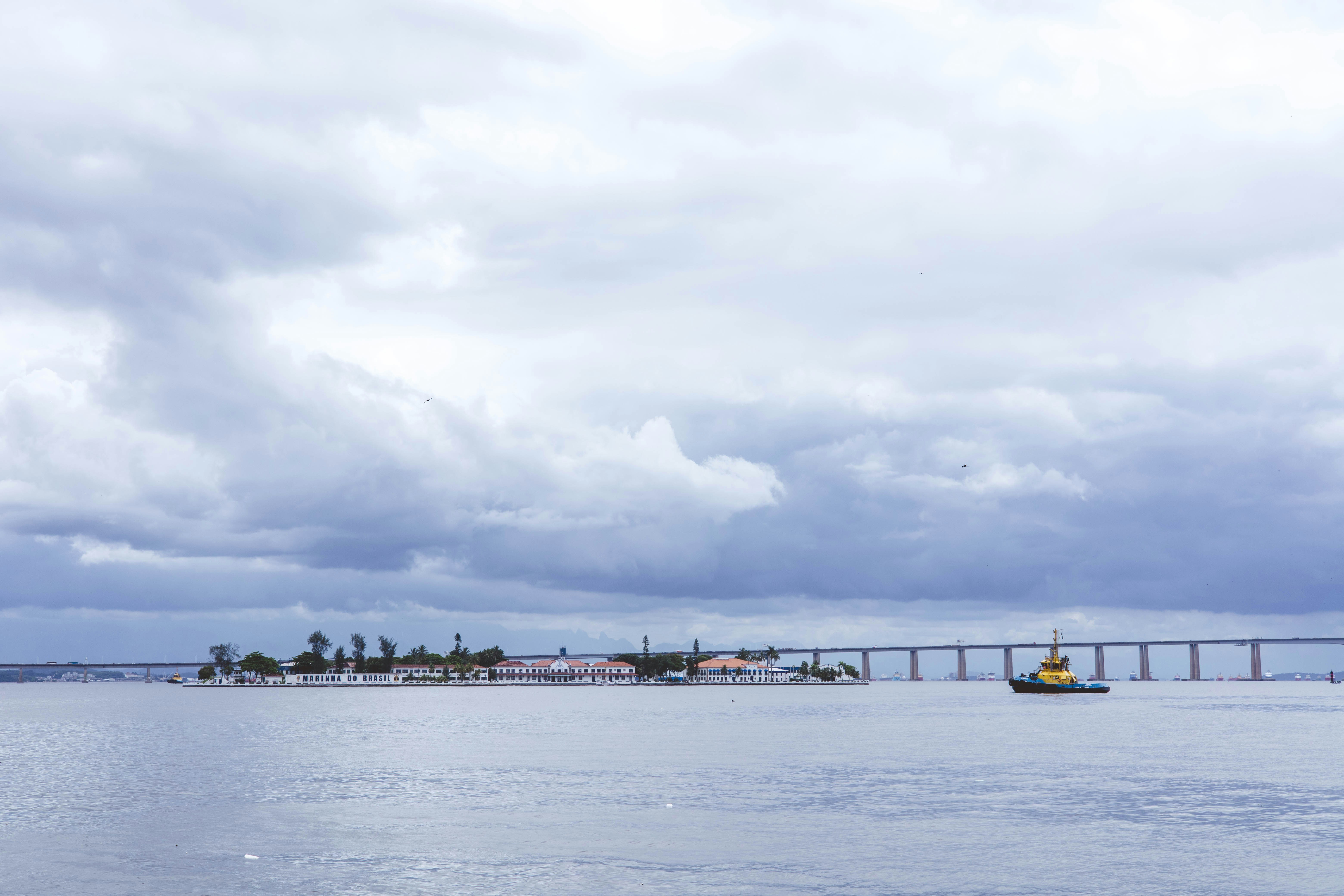 Isolated Island at Dawn: A Quiet Span of Sea and Sky