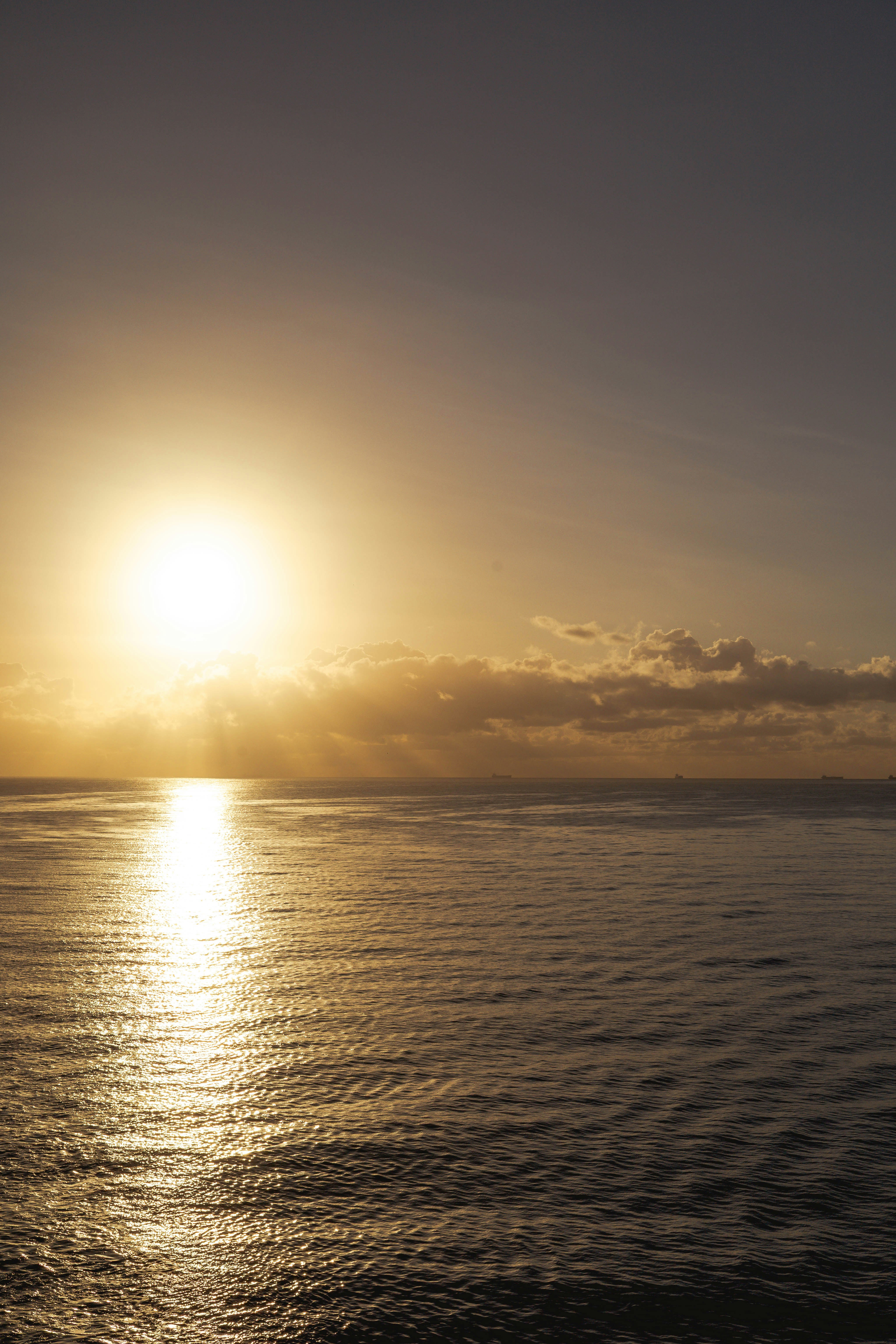 Sunlit Path: A Quiet Horizon Over Calm Waters