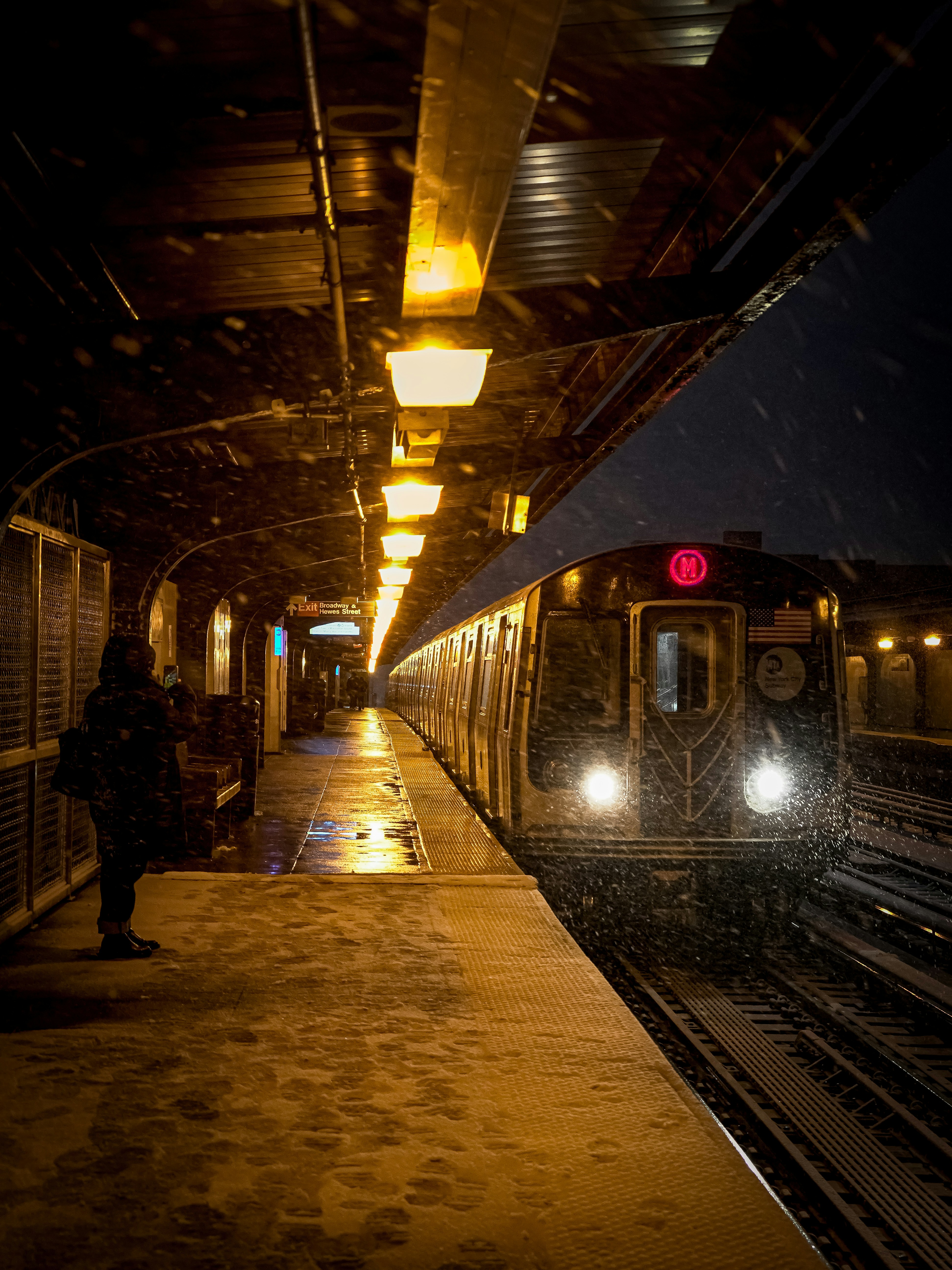 Night Train at the Edge of Warm Light