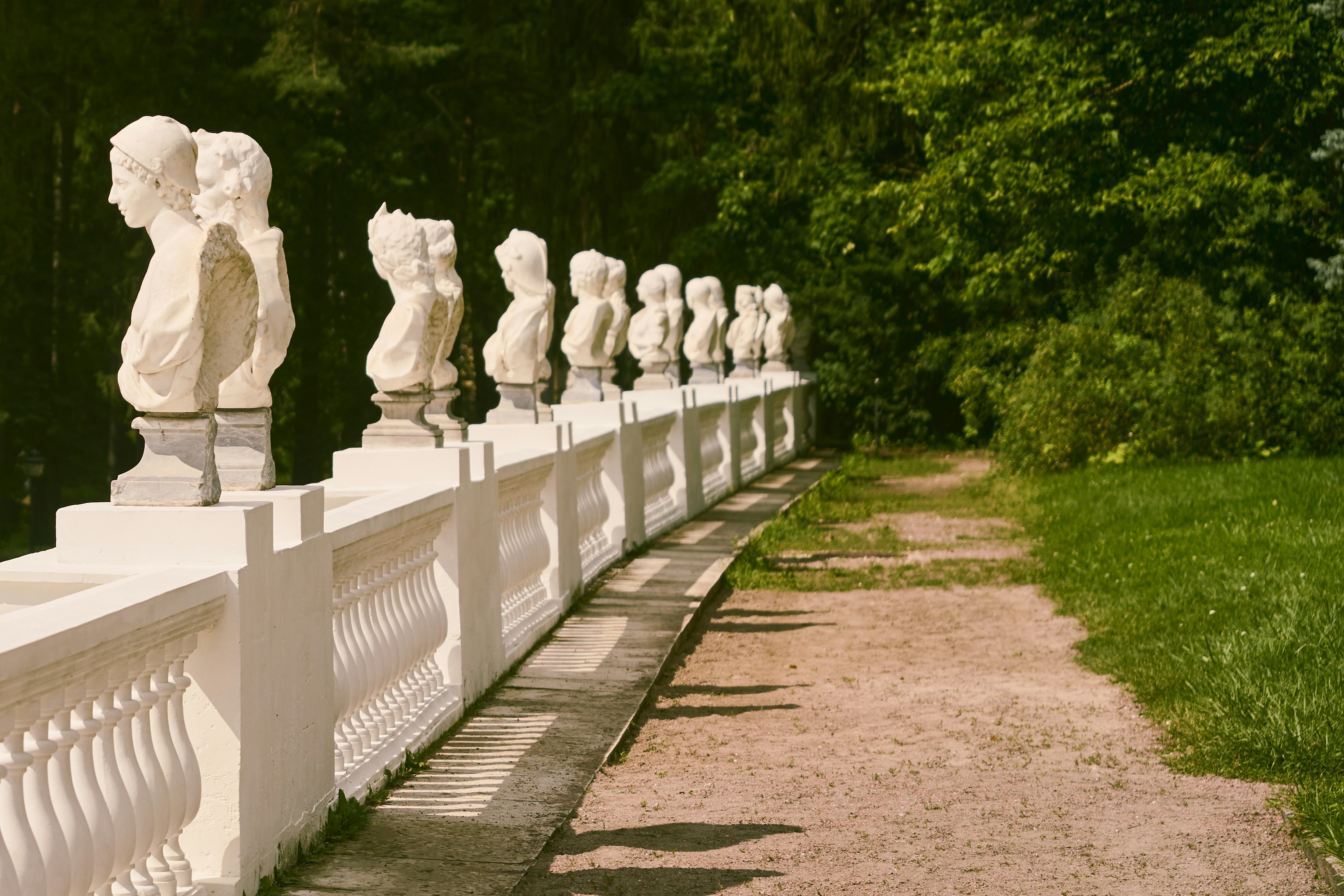 Stone Sentinels Over the Garden Path