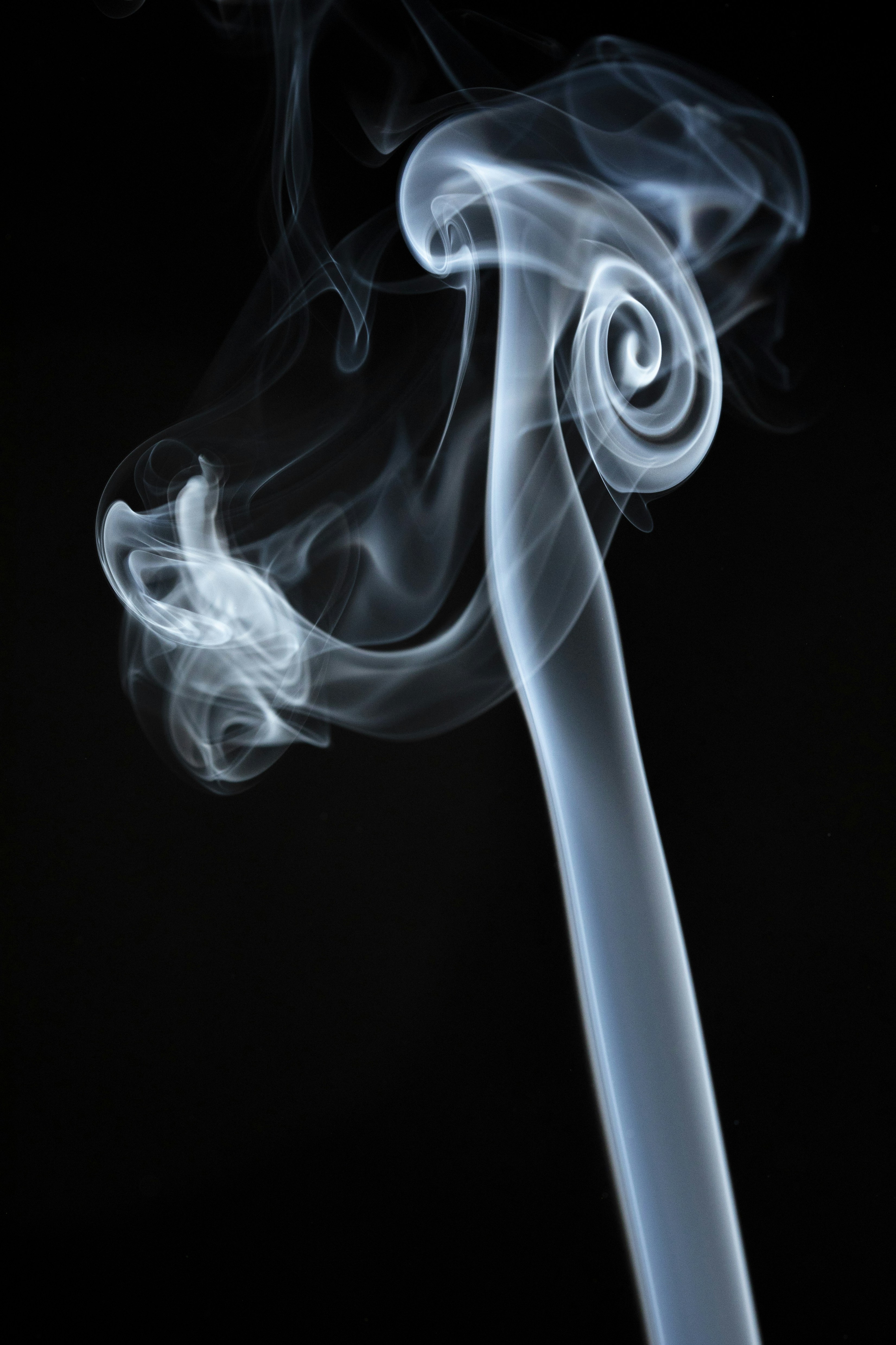 Curled Smoke Spiral: The Spiral of a Lone Column