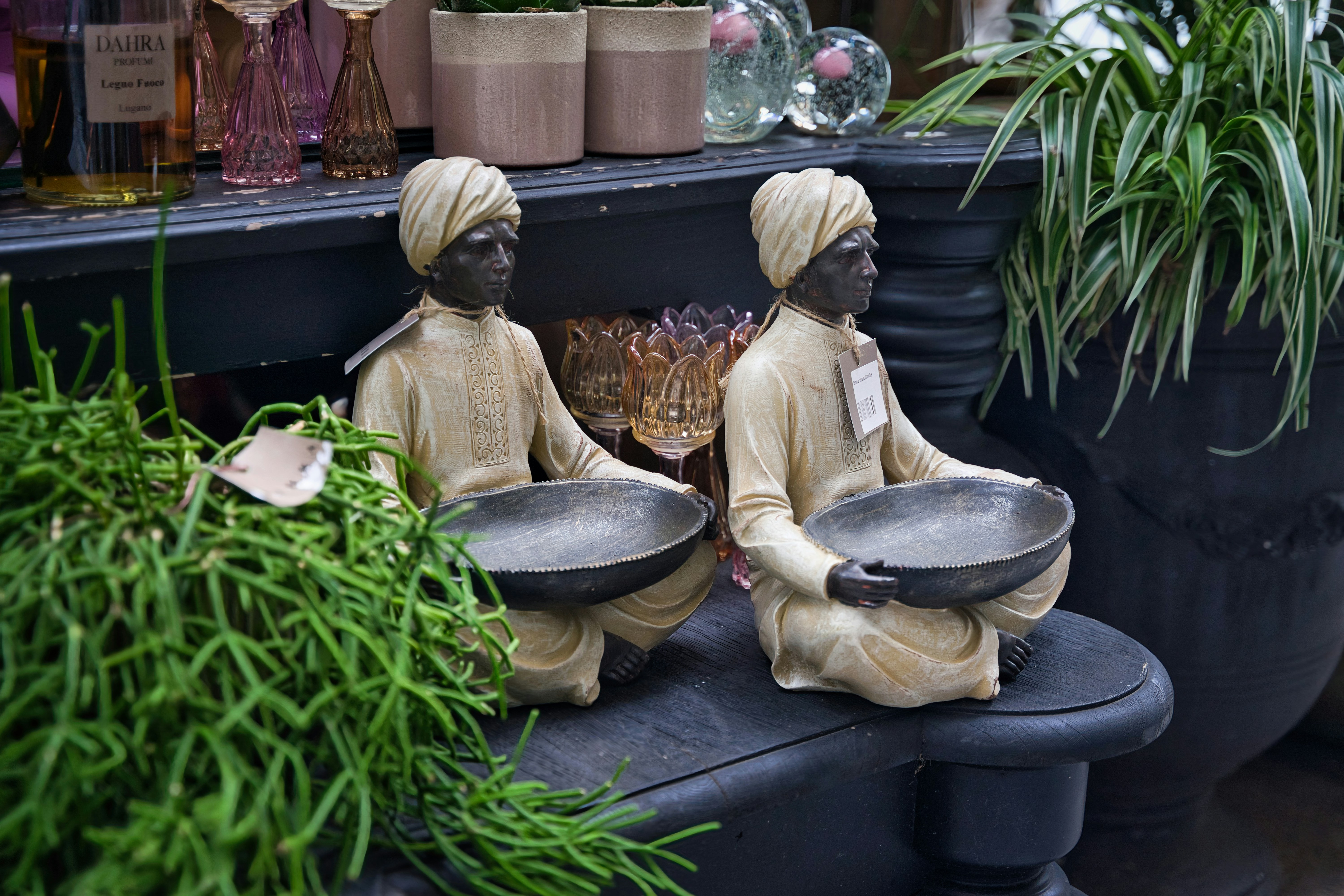 The Silent Drummers Between Greenery and Glass