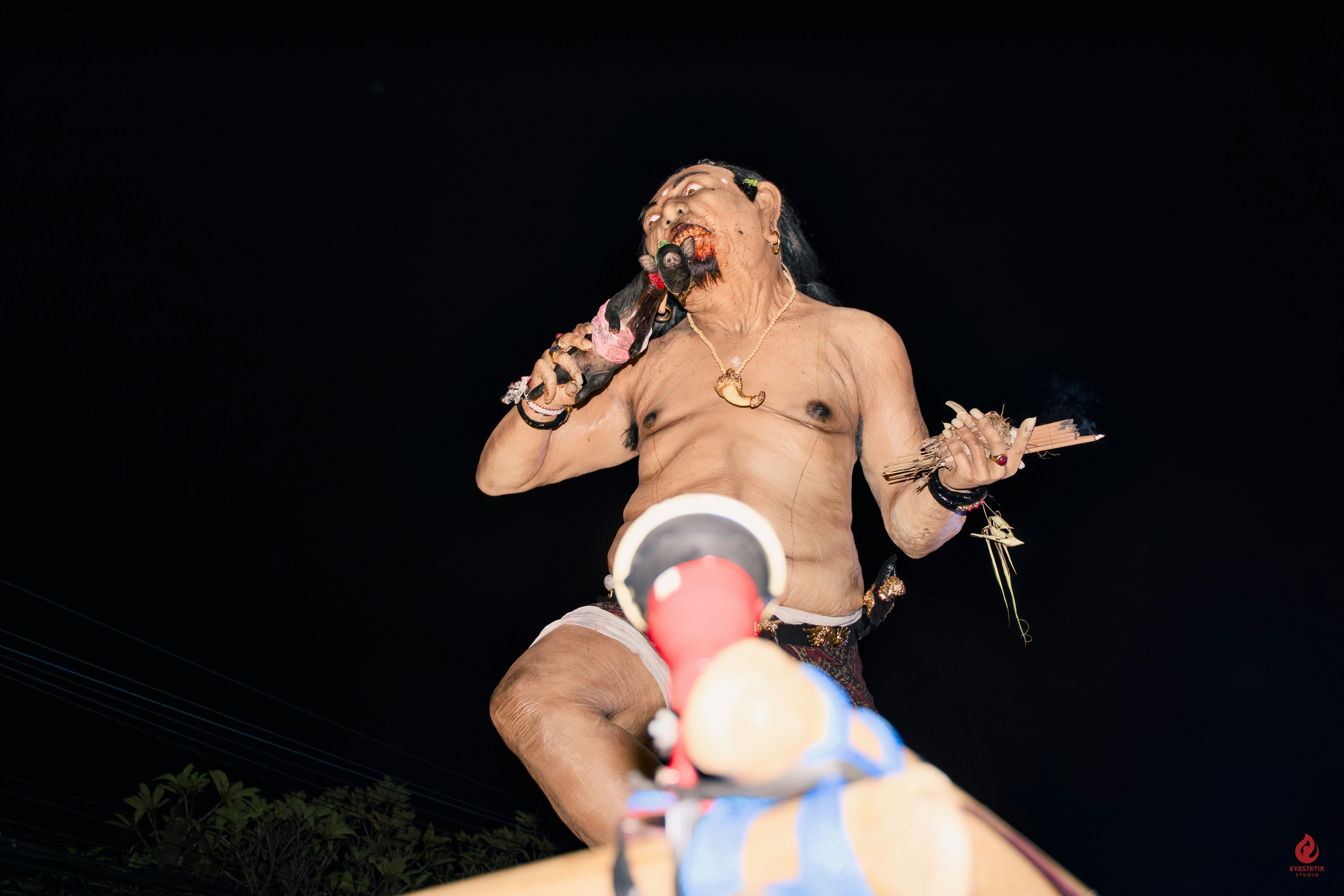 High-Voltage Ritual: A Night-Time Stage Show on the Rooftop