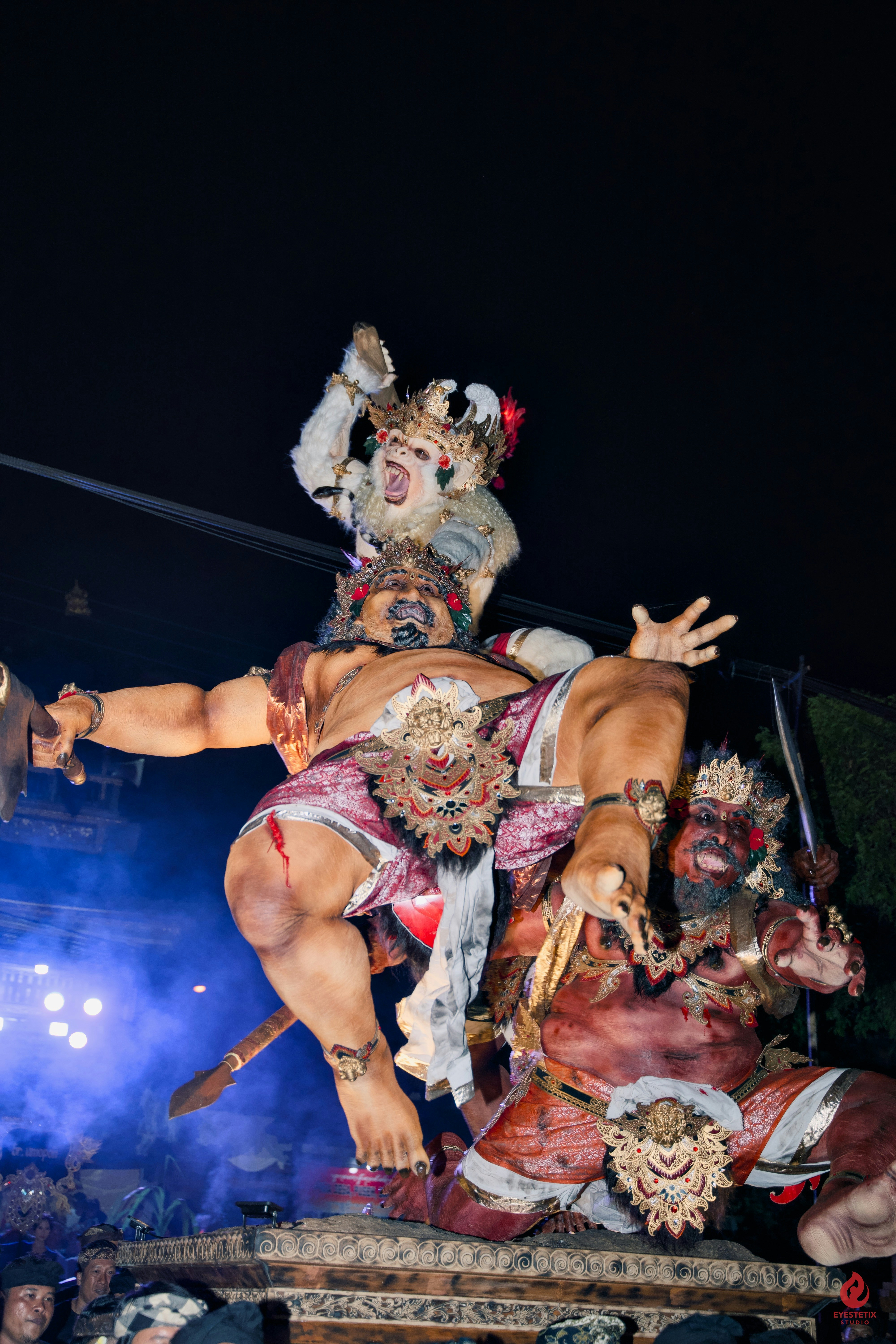 Ritual of Motion: Demons in Flight Above the Sacrificial Shrine