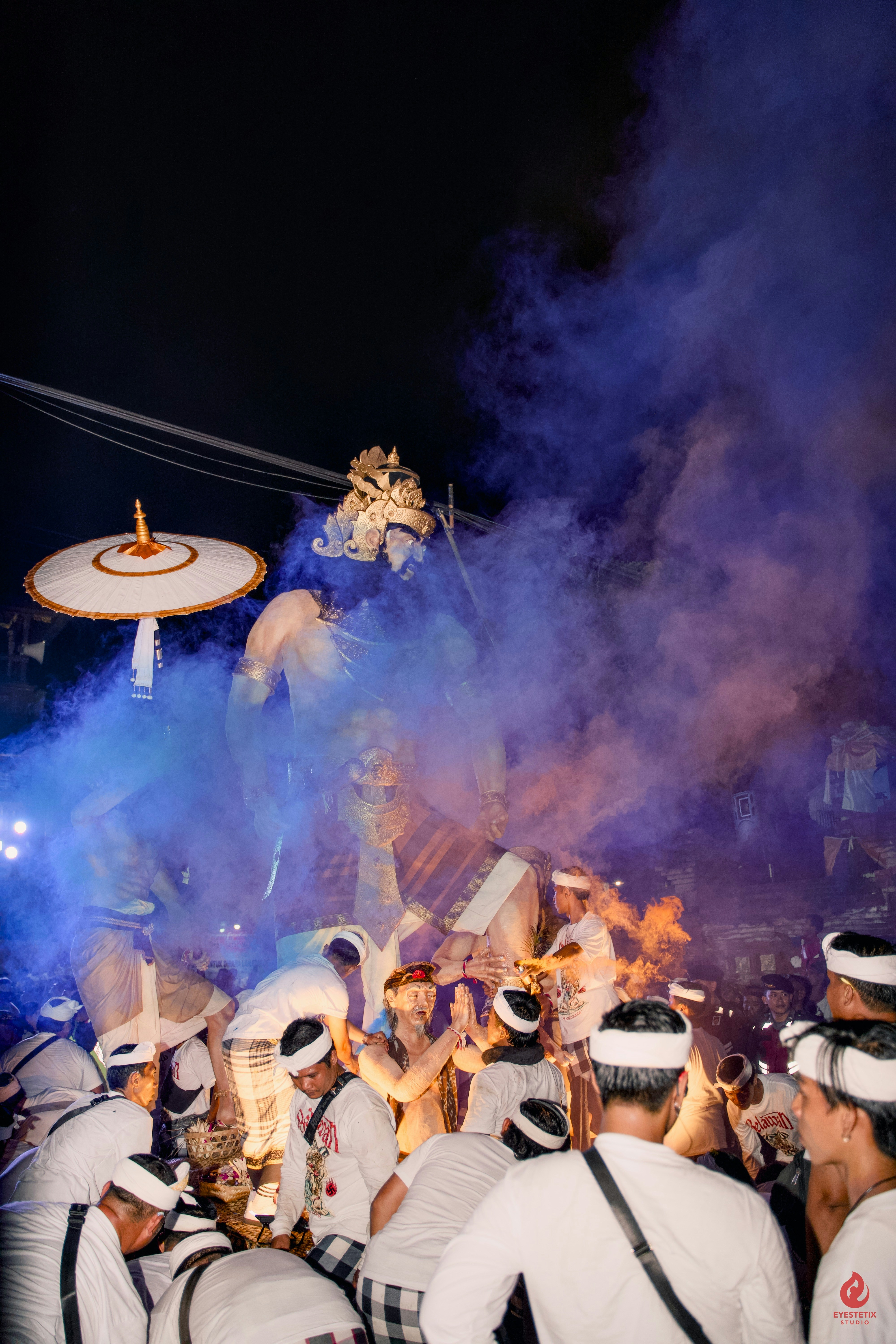 Night of the Lanterns: Ceremony Beneath Blue Smoke