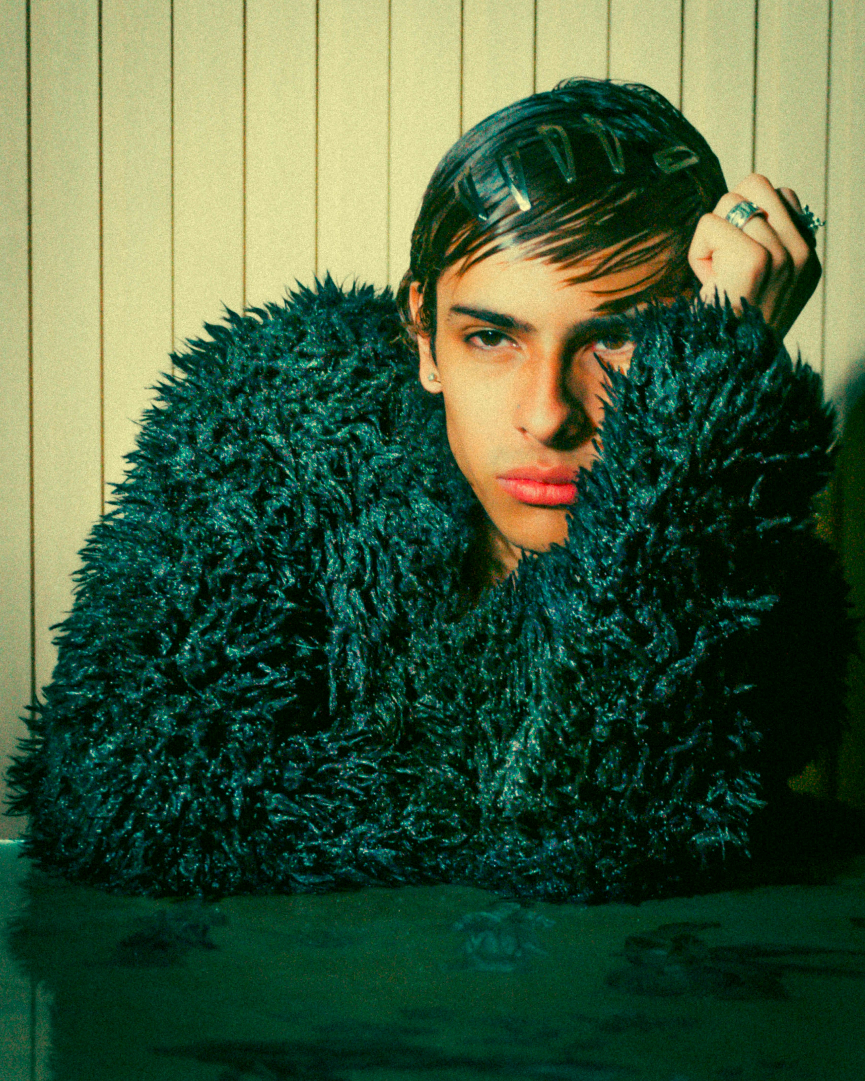 Emerald Heat: Portrait in a Velvet Coat