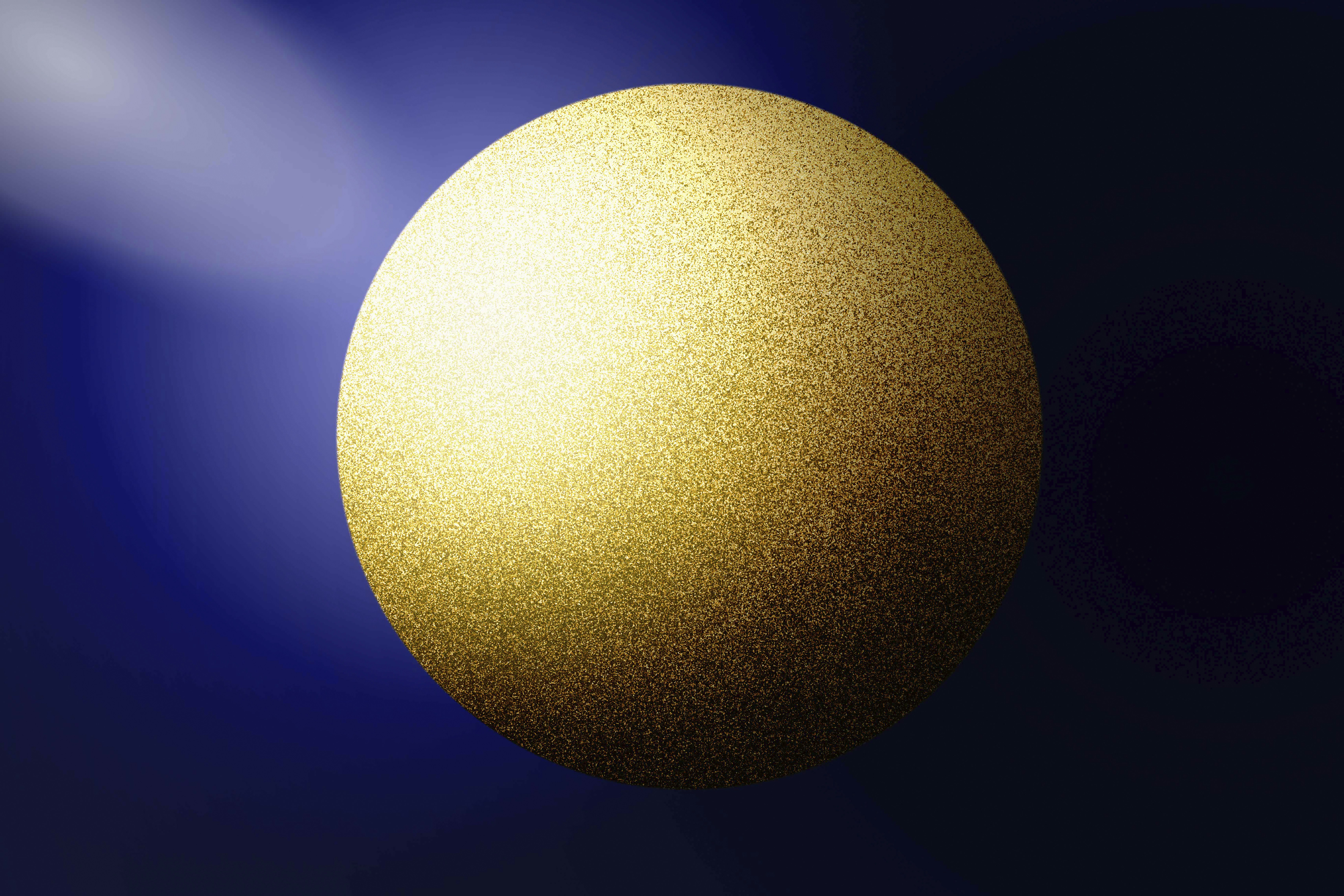 Gilded Sphere in Velvet Darkness