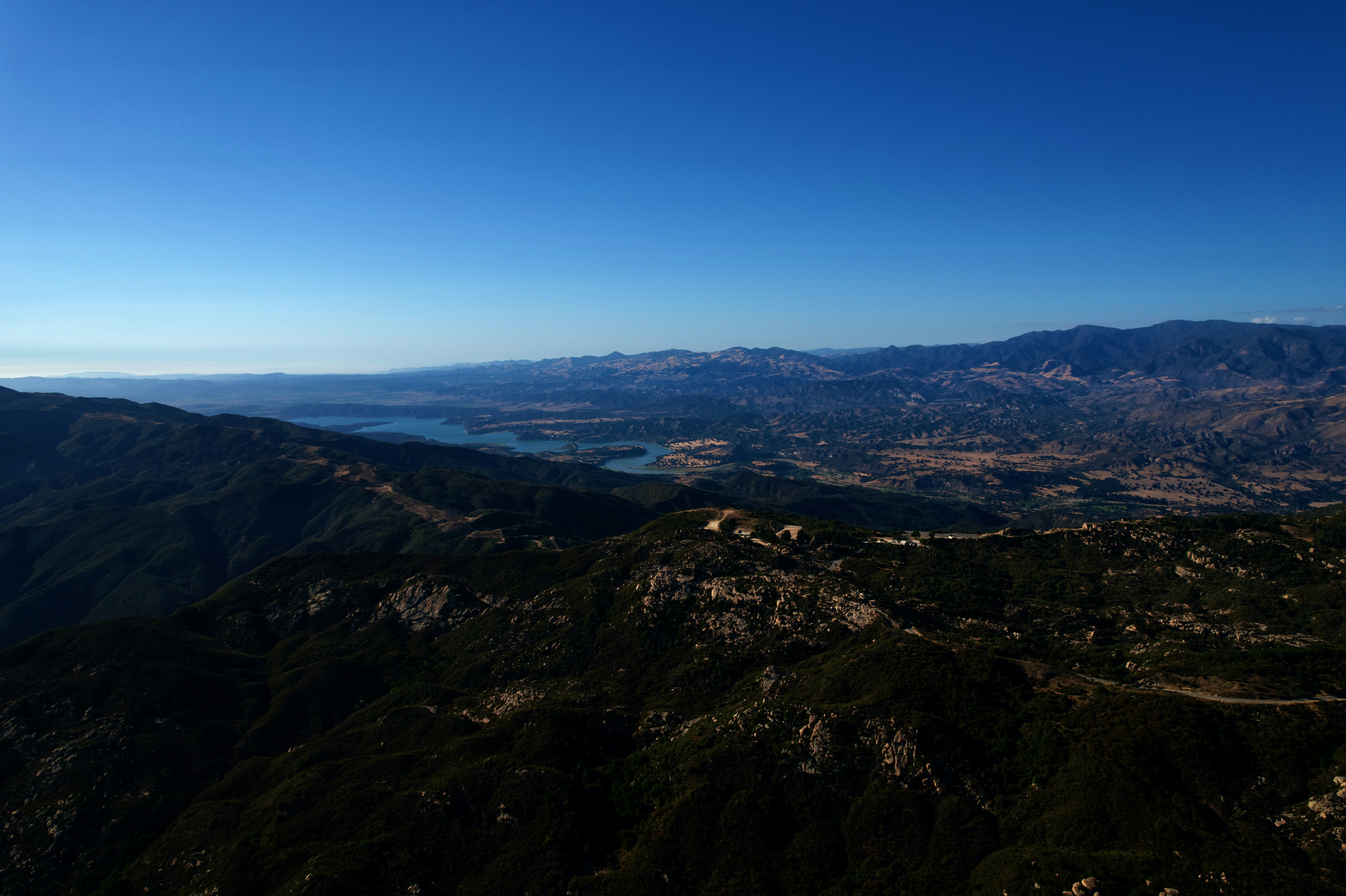 Sea of Hills under a Clear Blue Dome