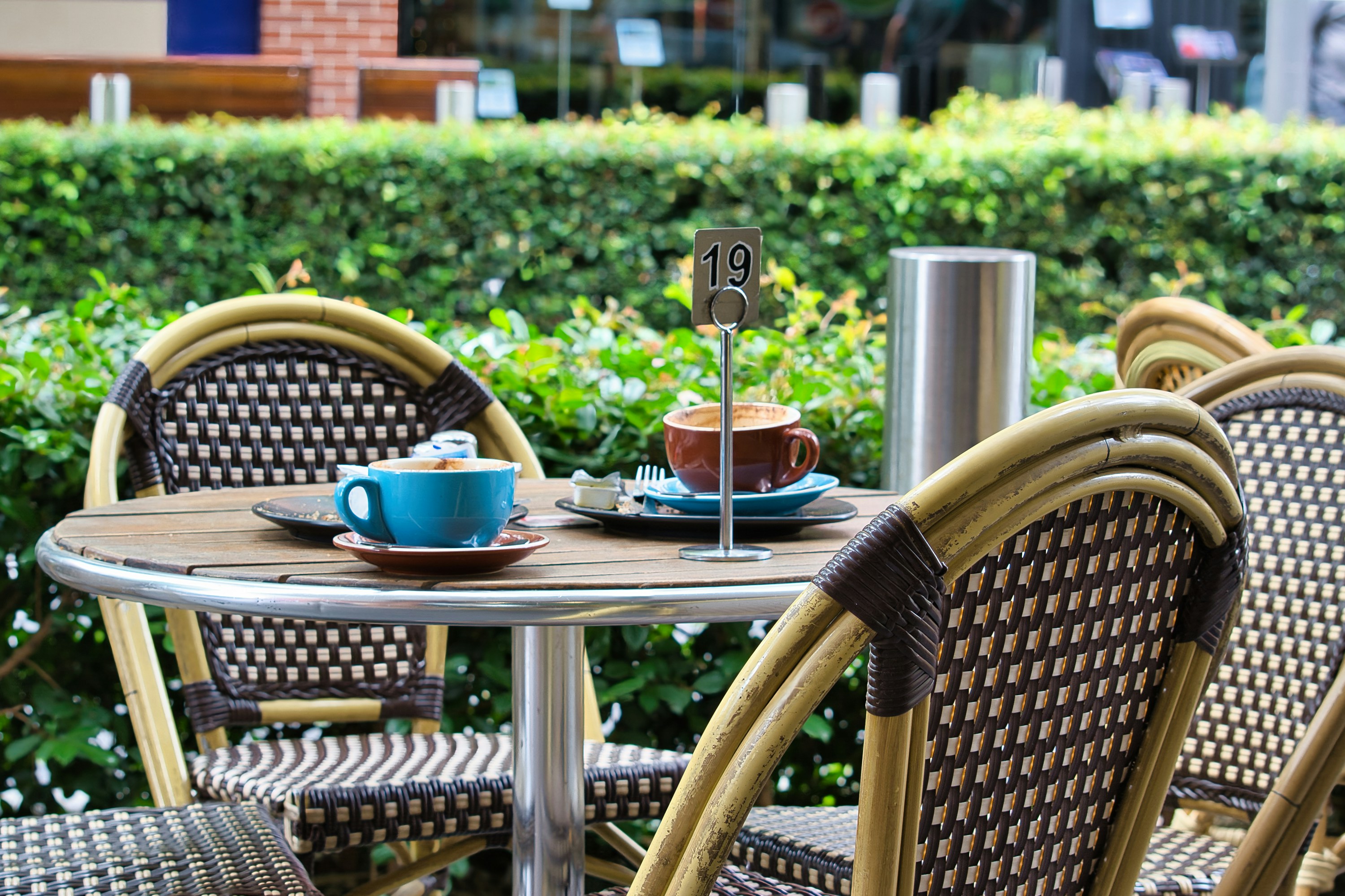 Cafe Corner: A Quiet Table Set for Two