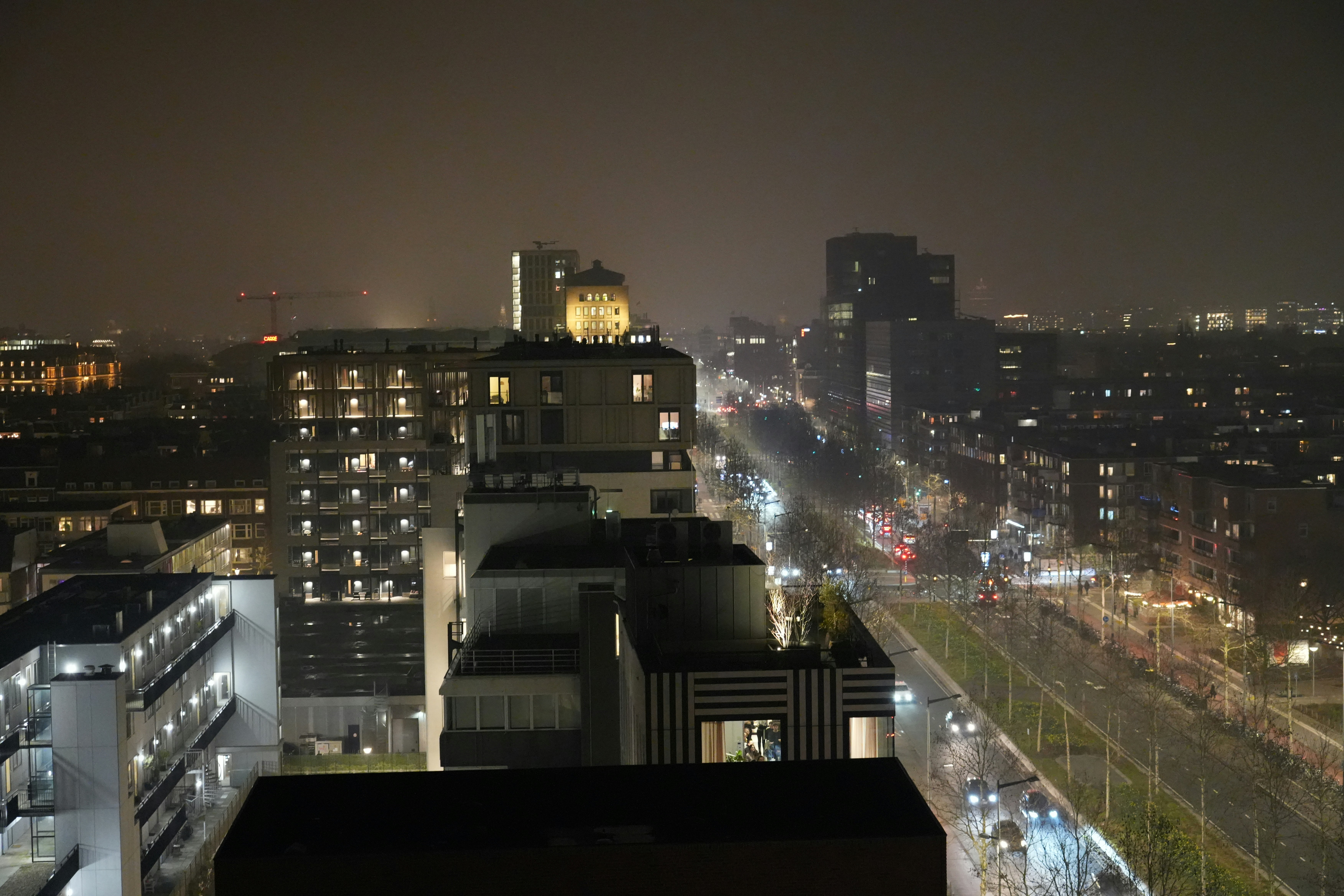Night Overlook: City Lights from a Quiet Roof