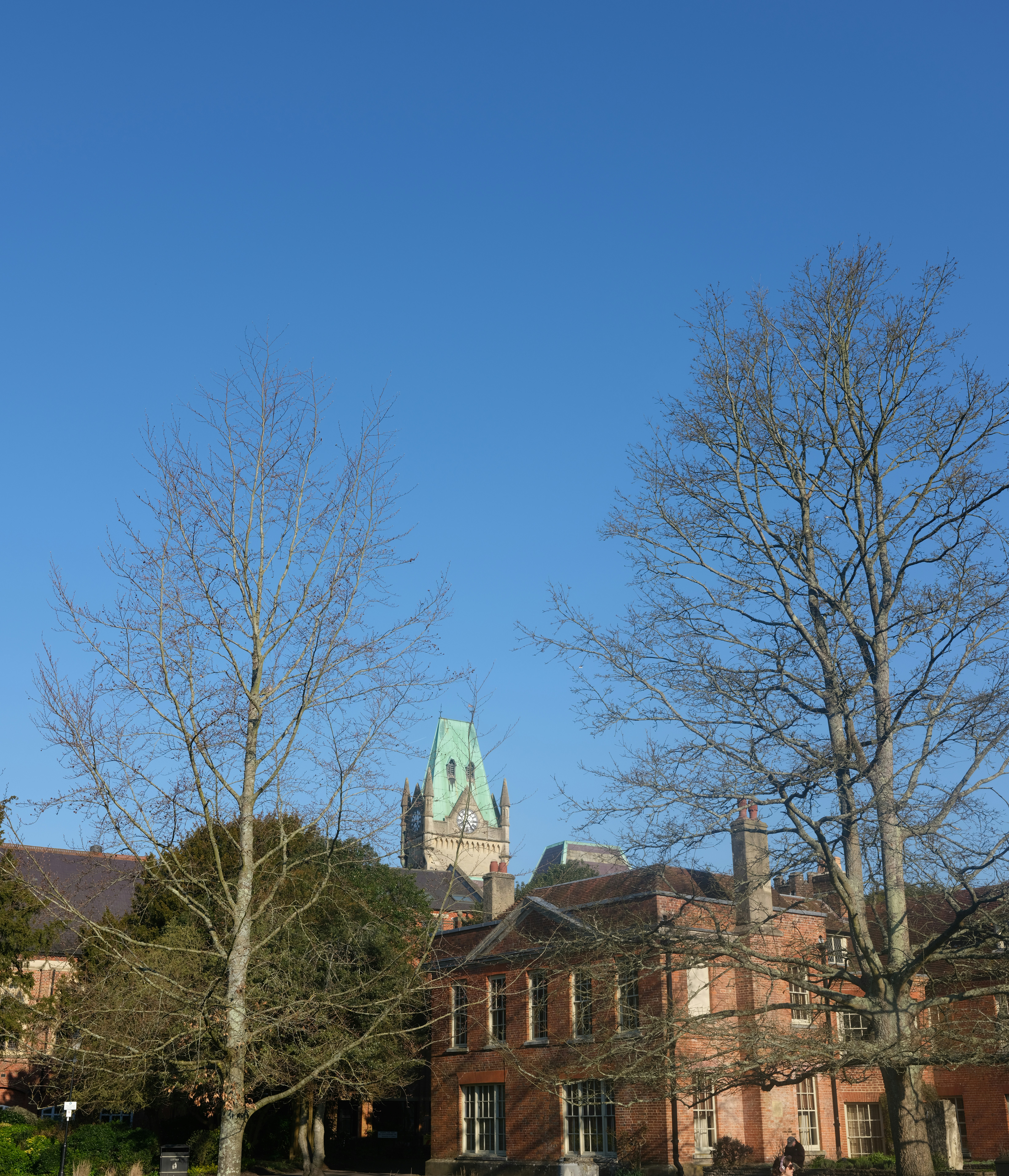 Brick Campus, Blue Sky and the Clock Tower