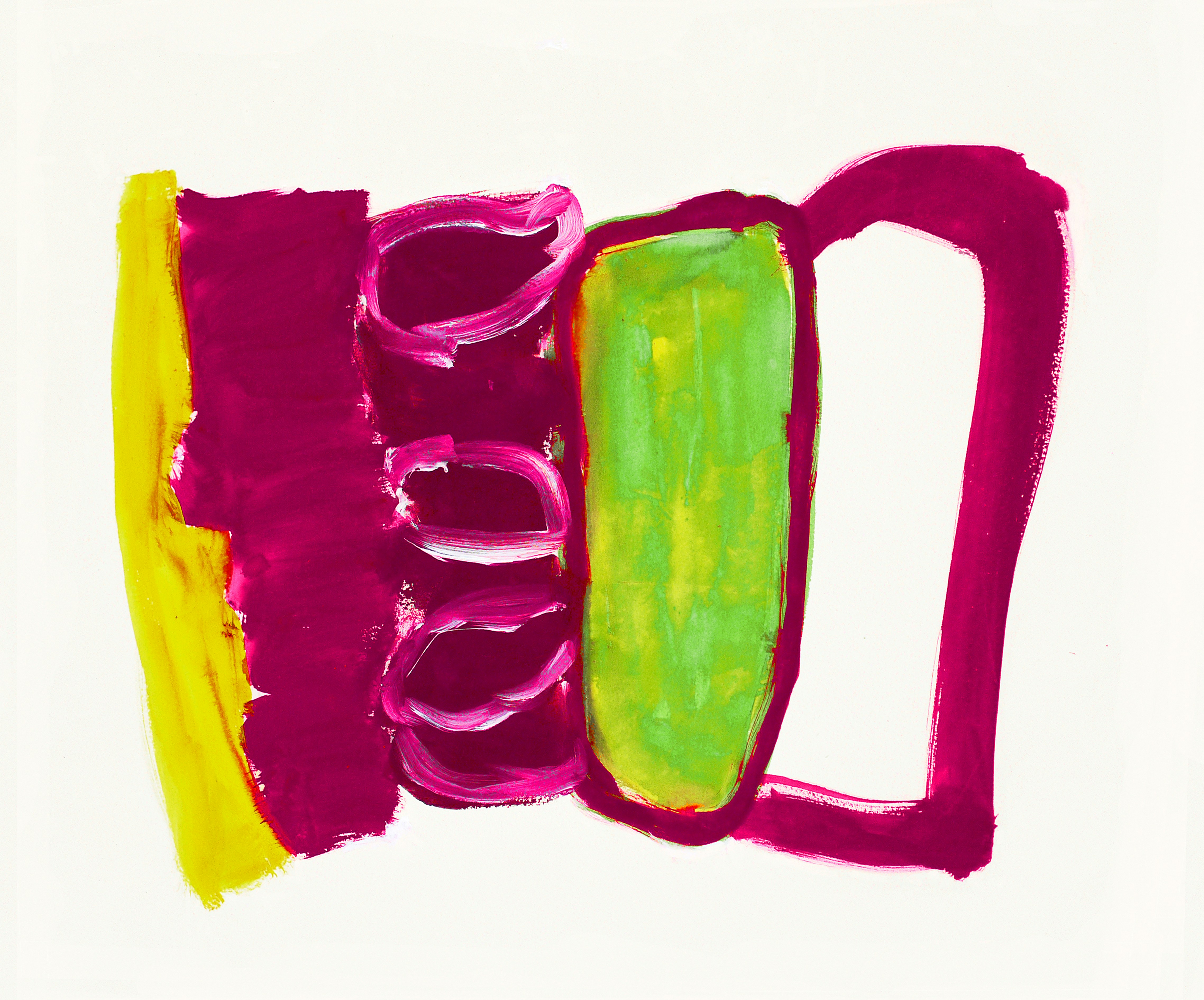Colorquake: Abstract Letters in Neon Palette
