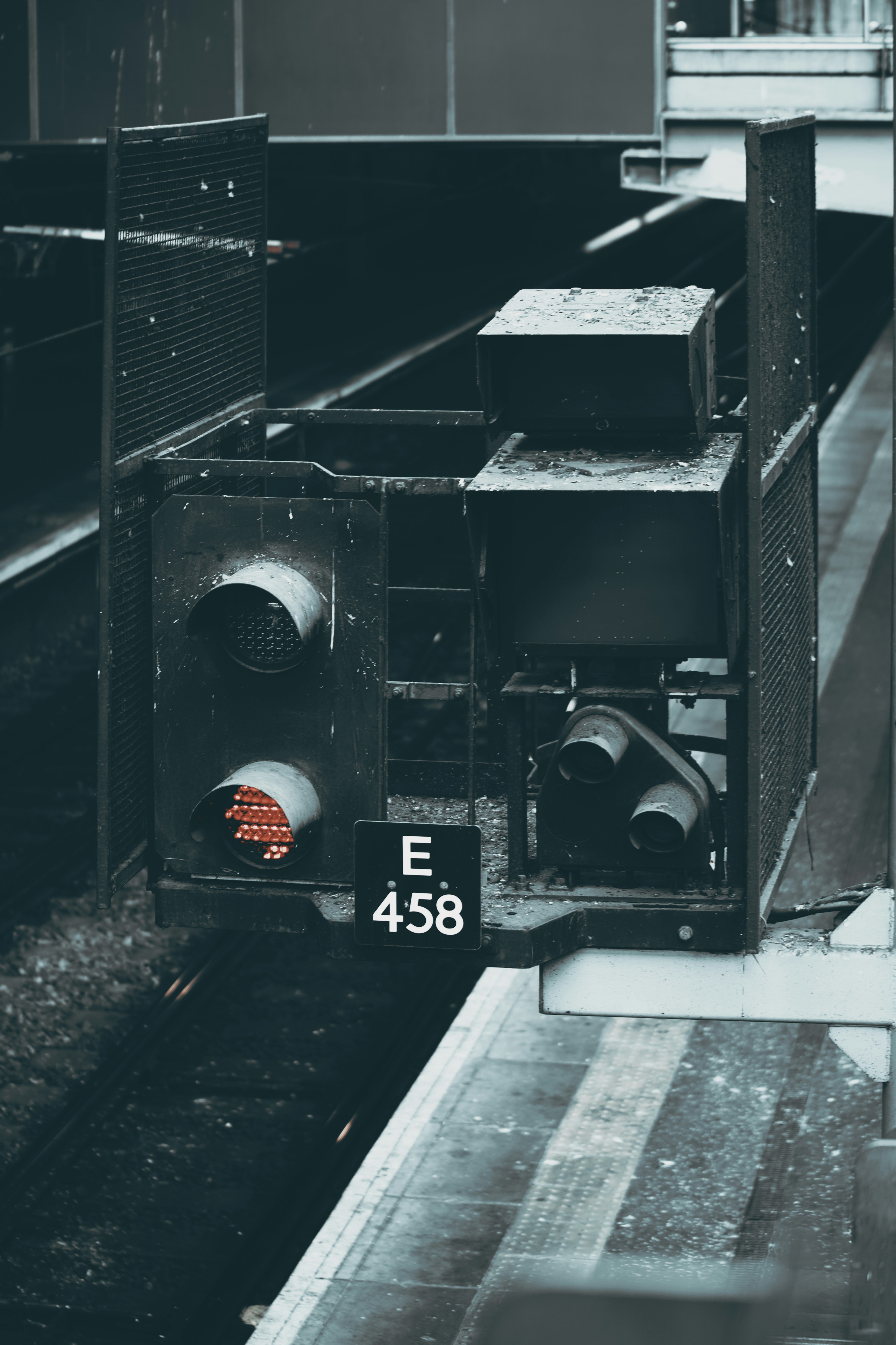 Urban Signal: Railside Safety Grid with E458 Plaque