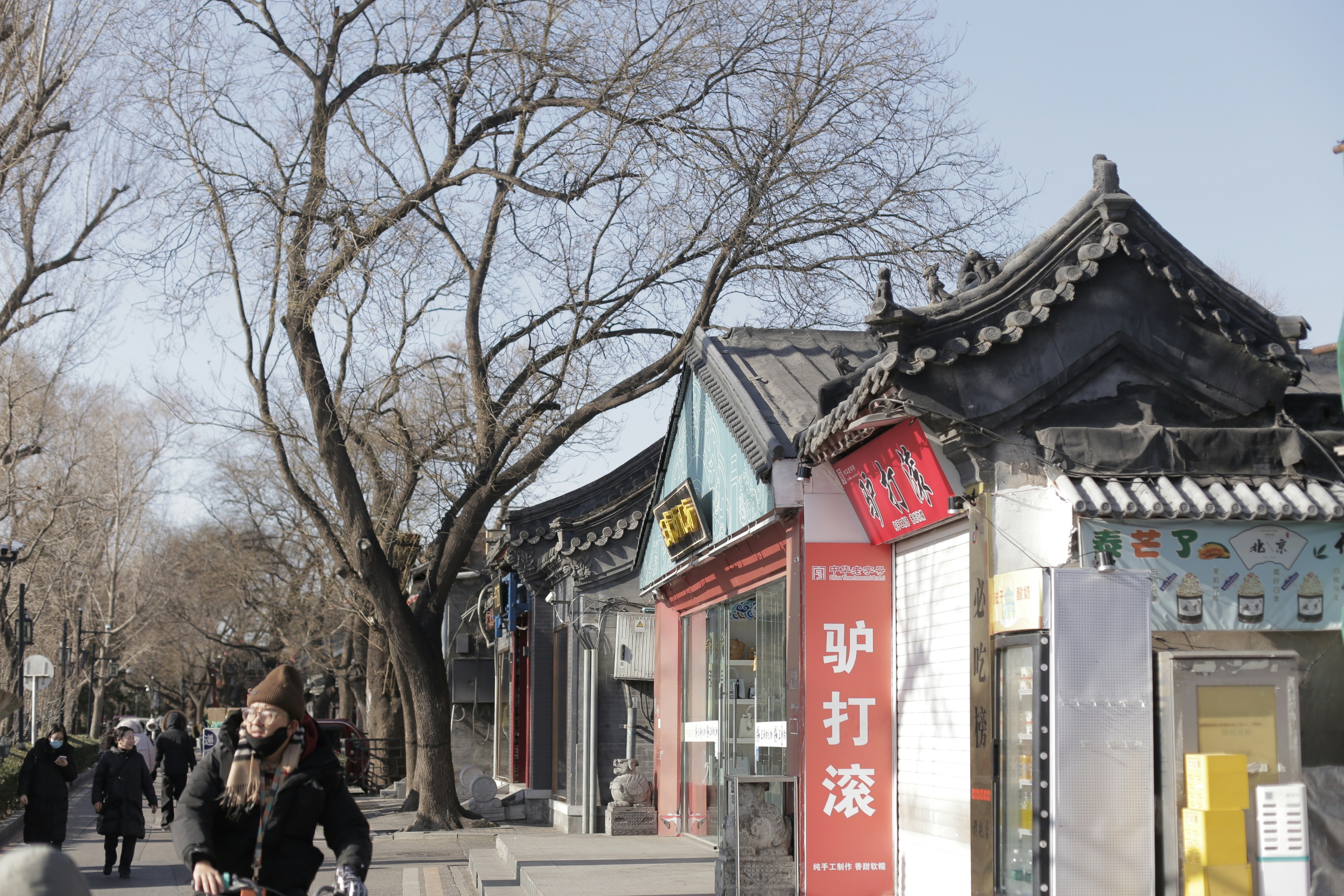 Quiet Pedestrian Row Adorns a Traditional Cantonese Street