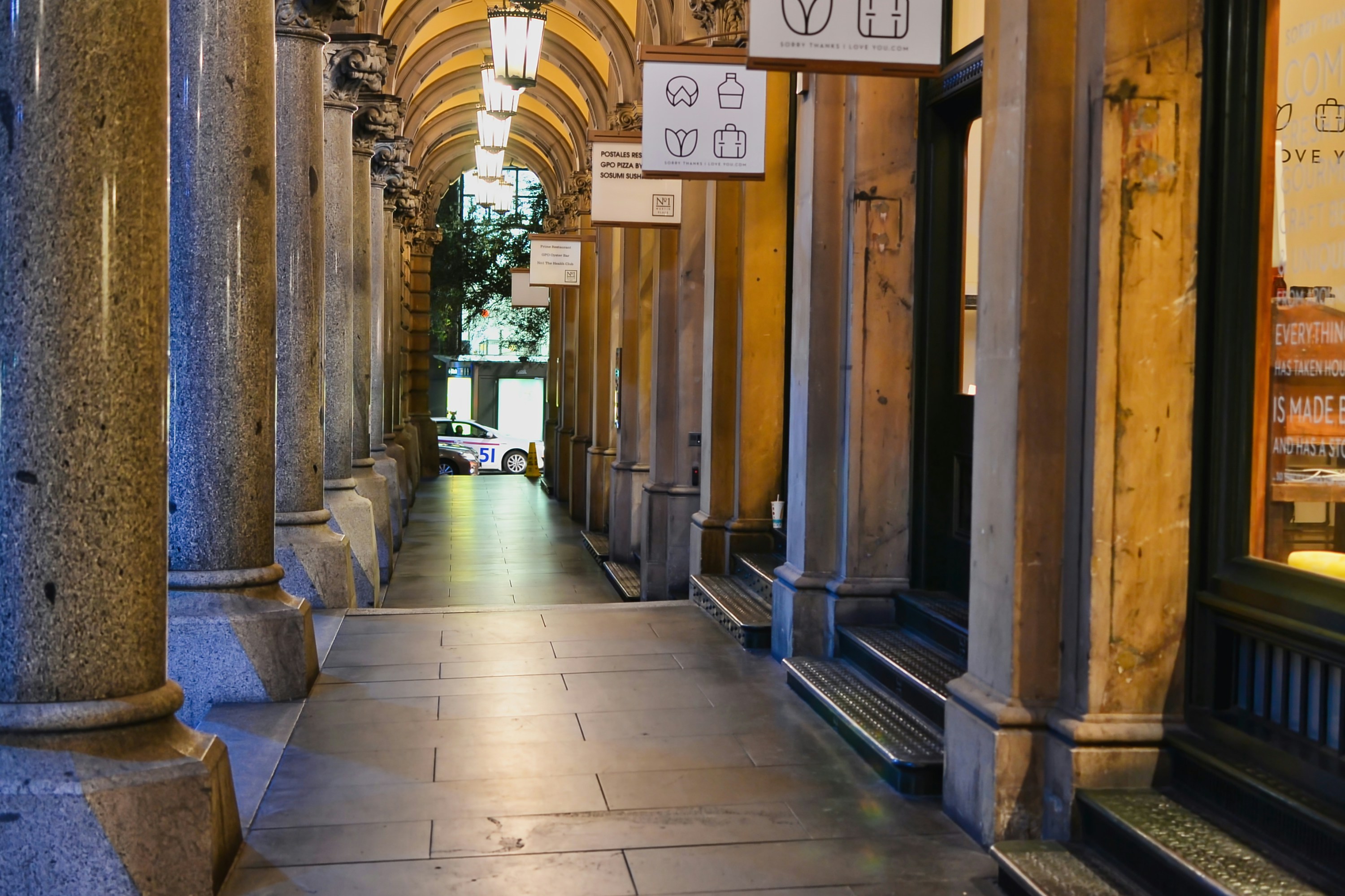 Arcade of Light: Repetition and Shadows in a City-Colonnade