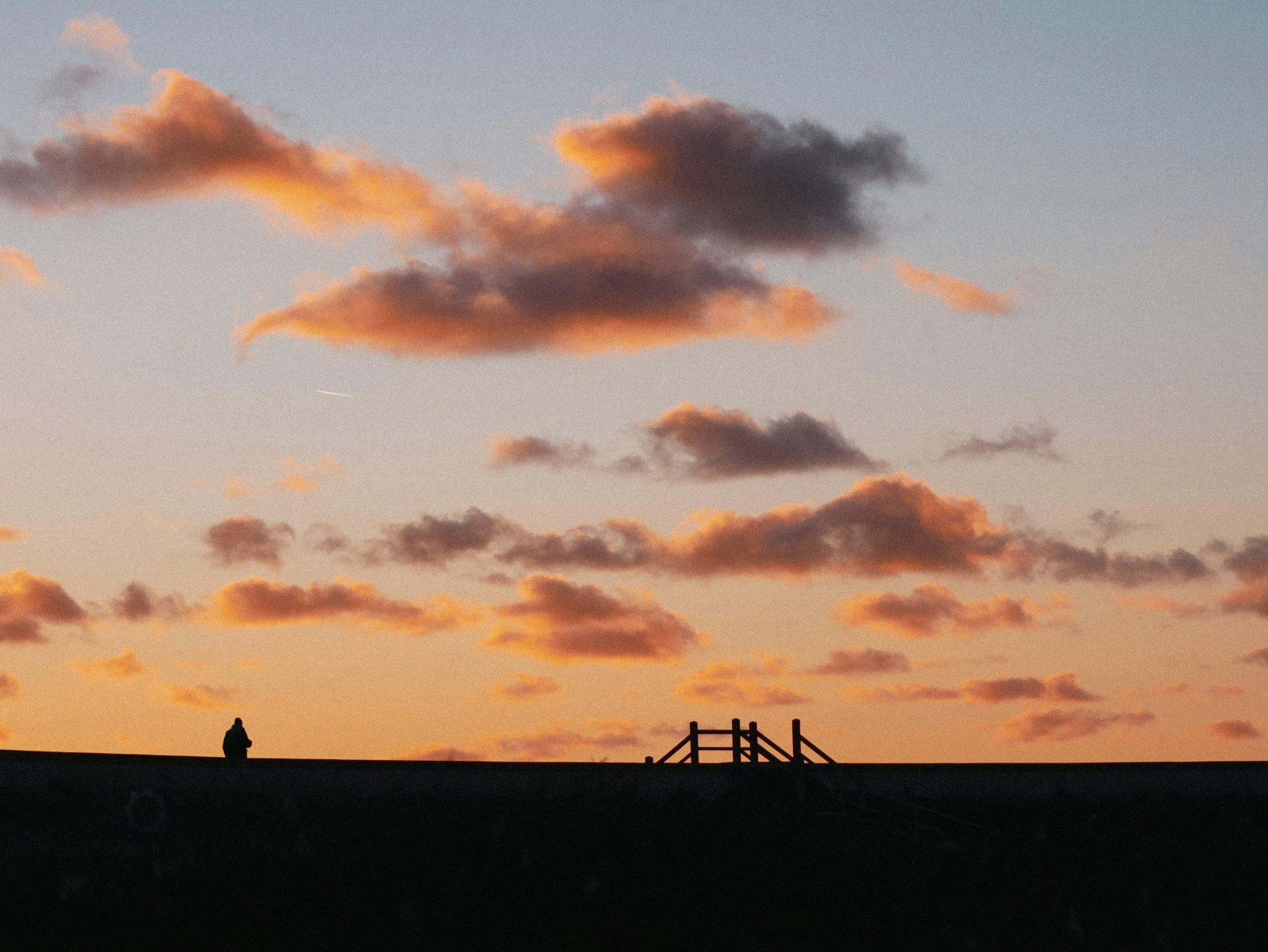 Horizon Silhouette at Sunset