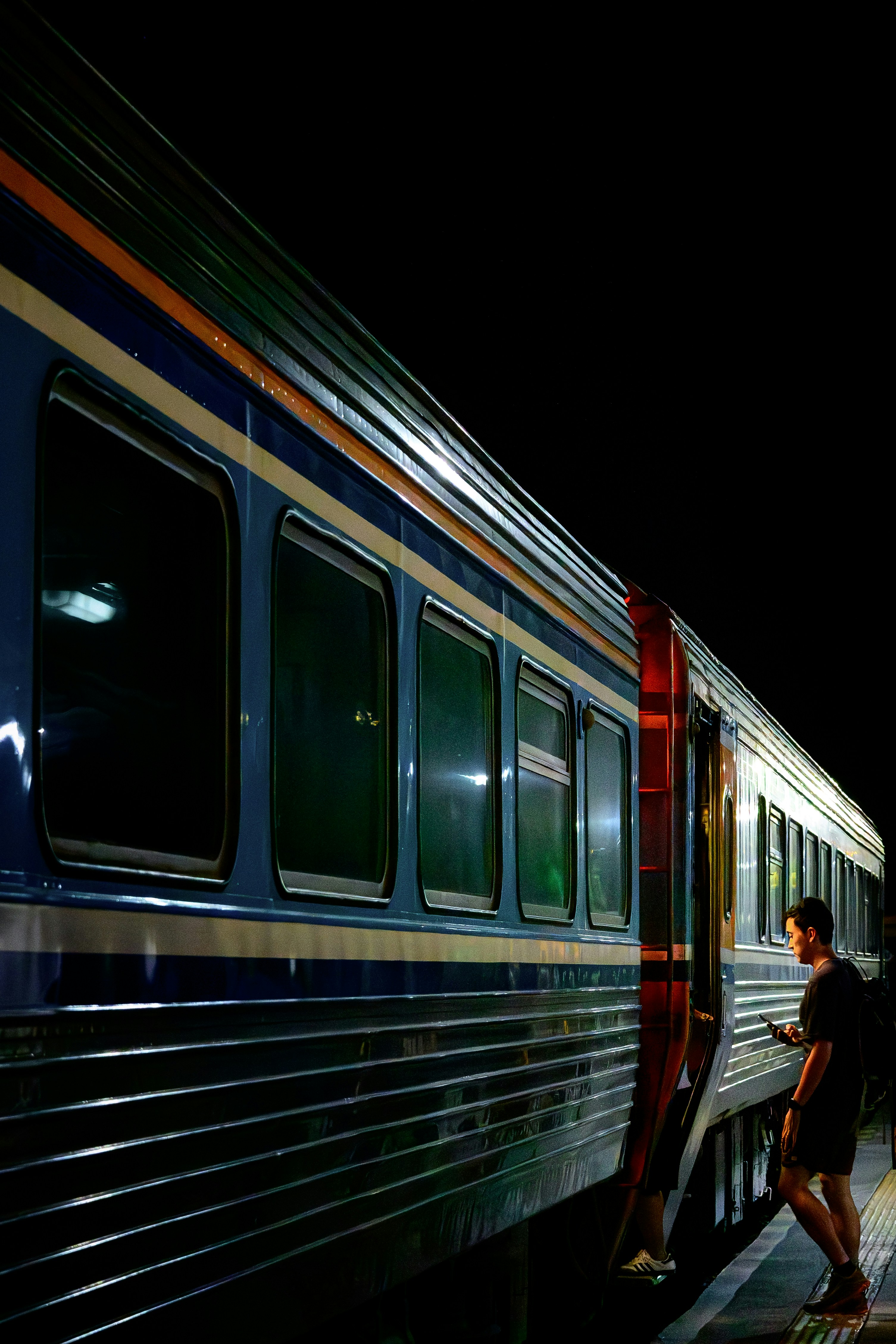 Midnight Boarding on a Stainless Line