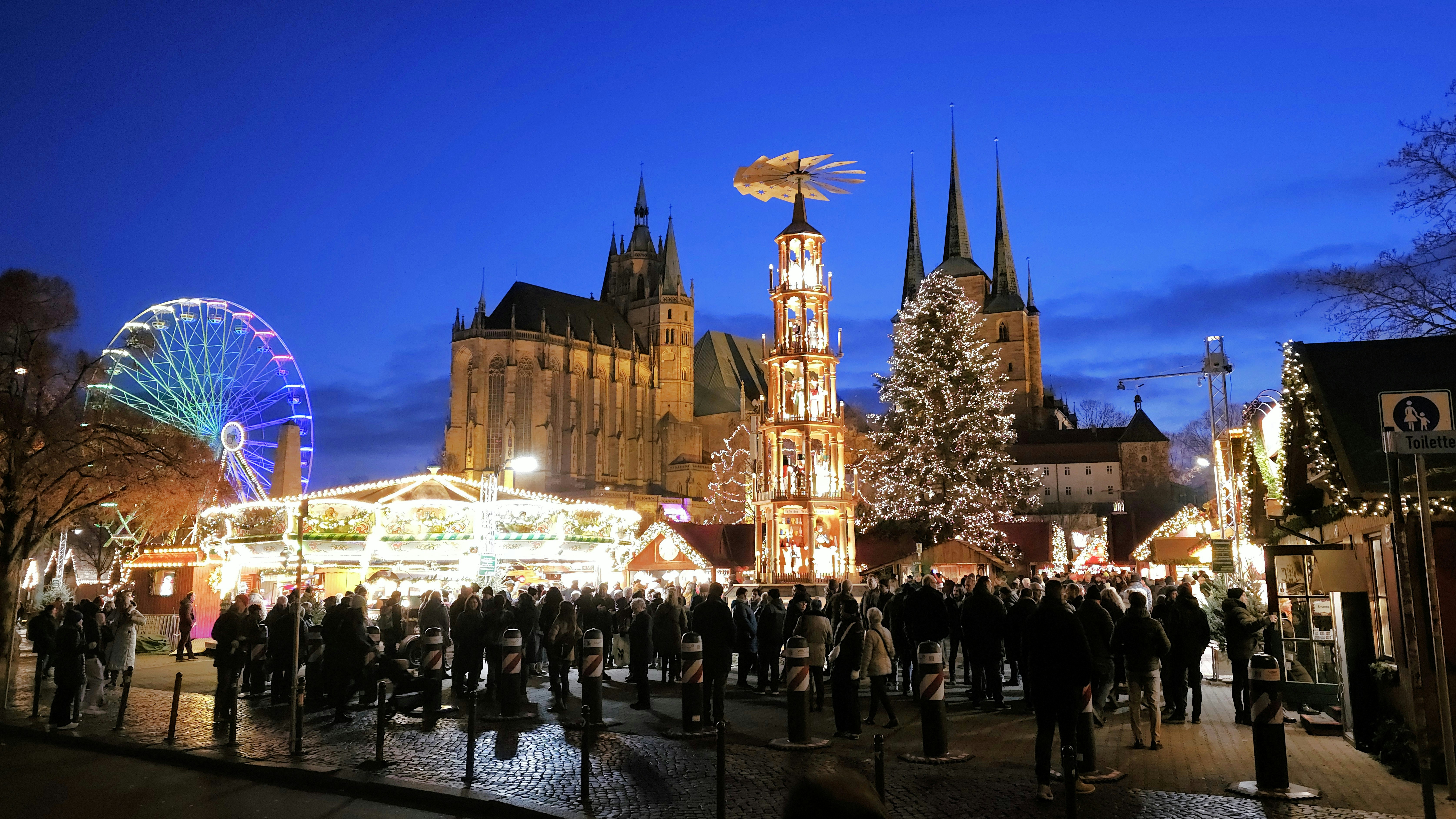 Winter Carnival Under Cathedral Lights