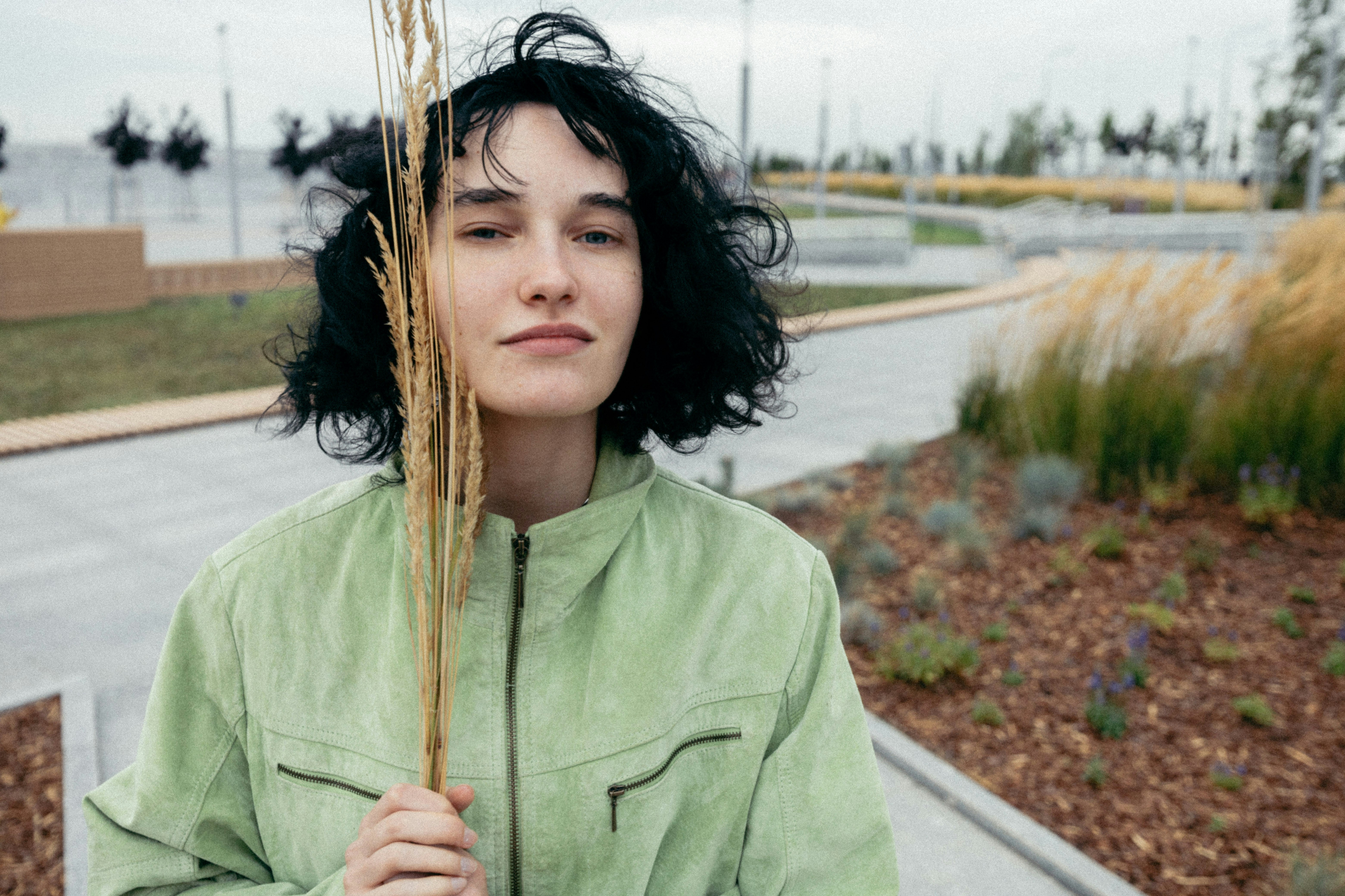 Whispers of Spring: A Quiet Portrait in Green