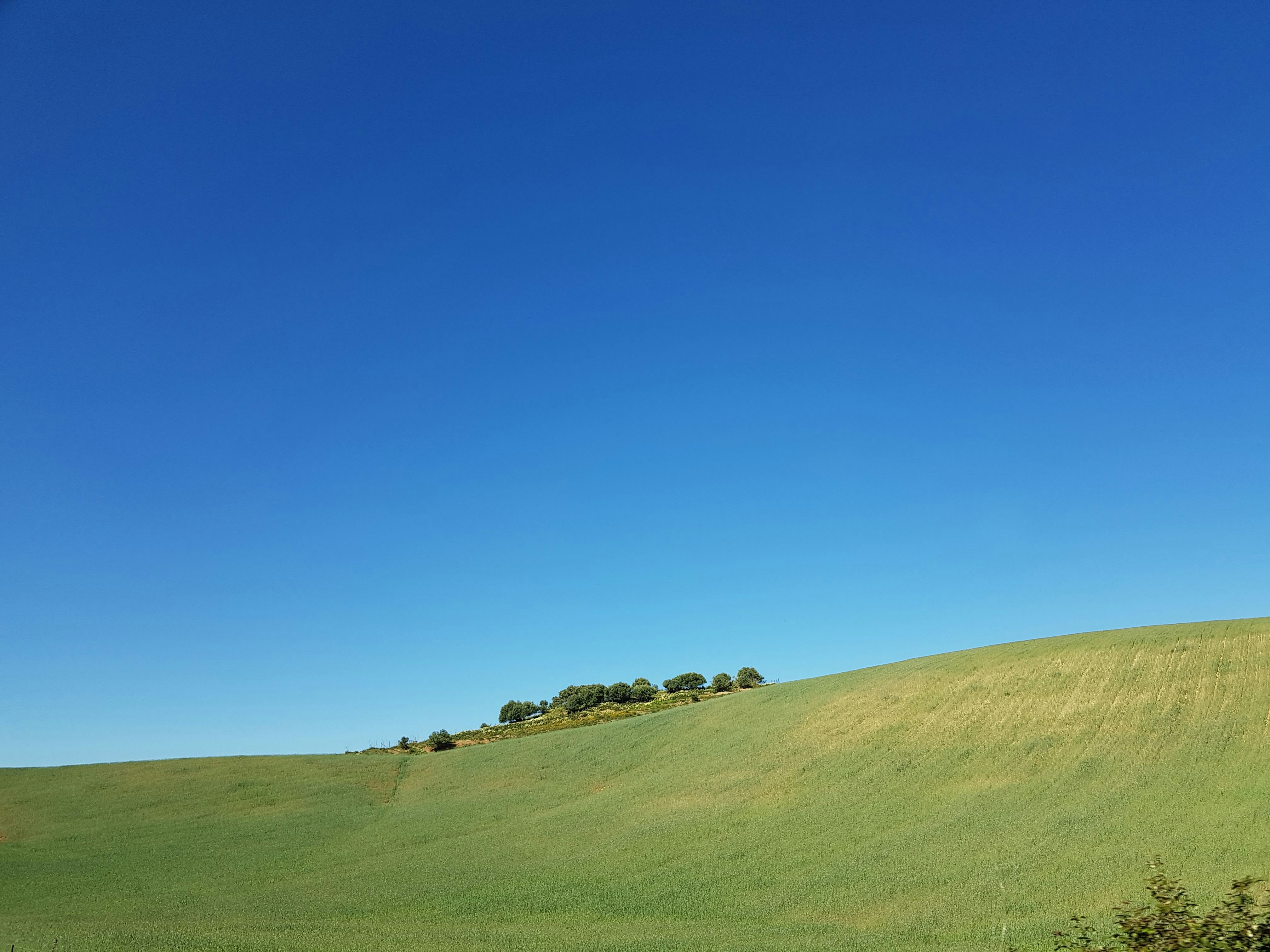 Blue Sky Over the Gentle Hill