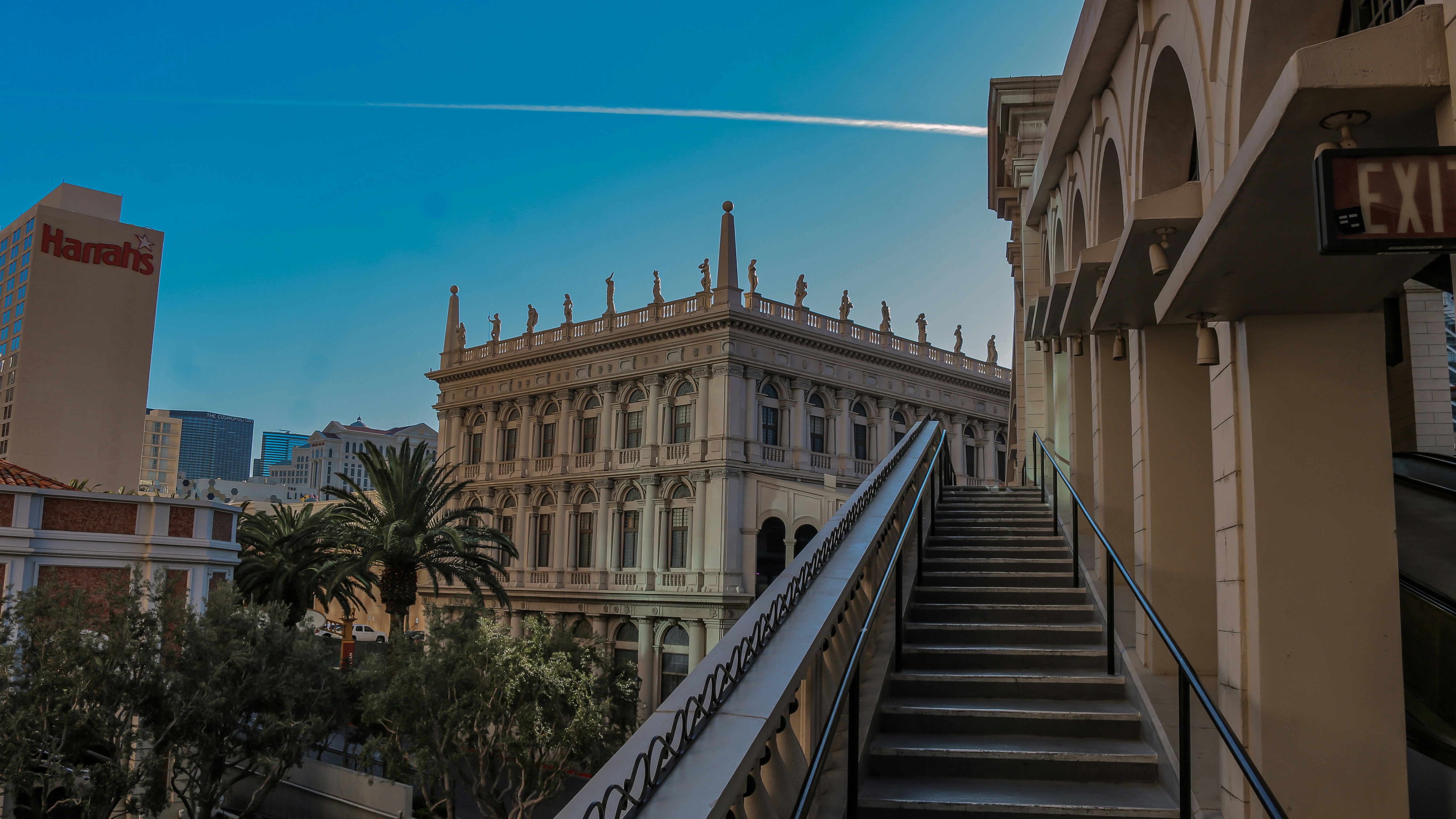 Trail of Light: A City Staircase Between Historic Facades