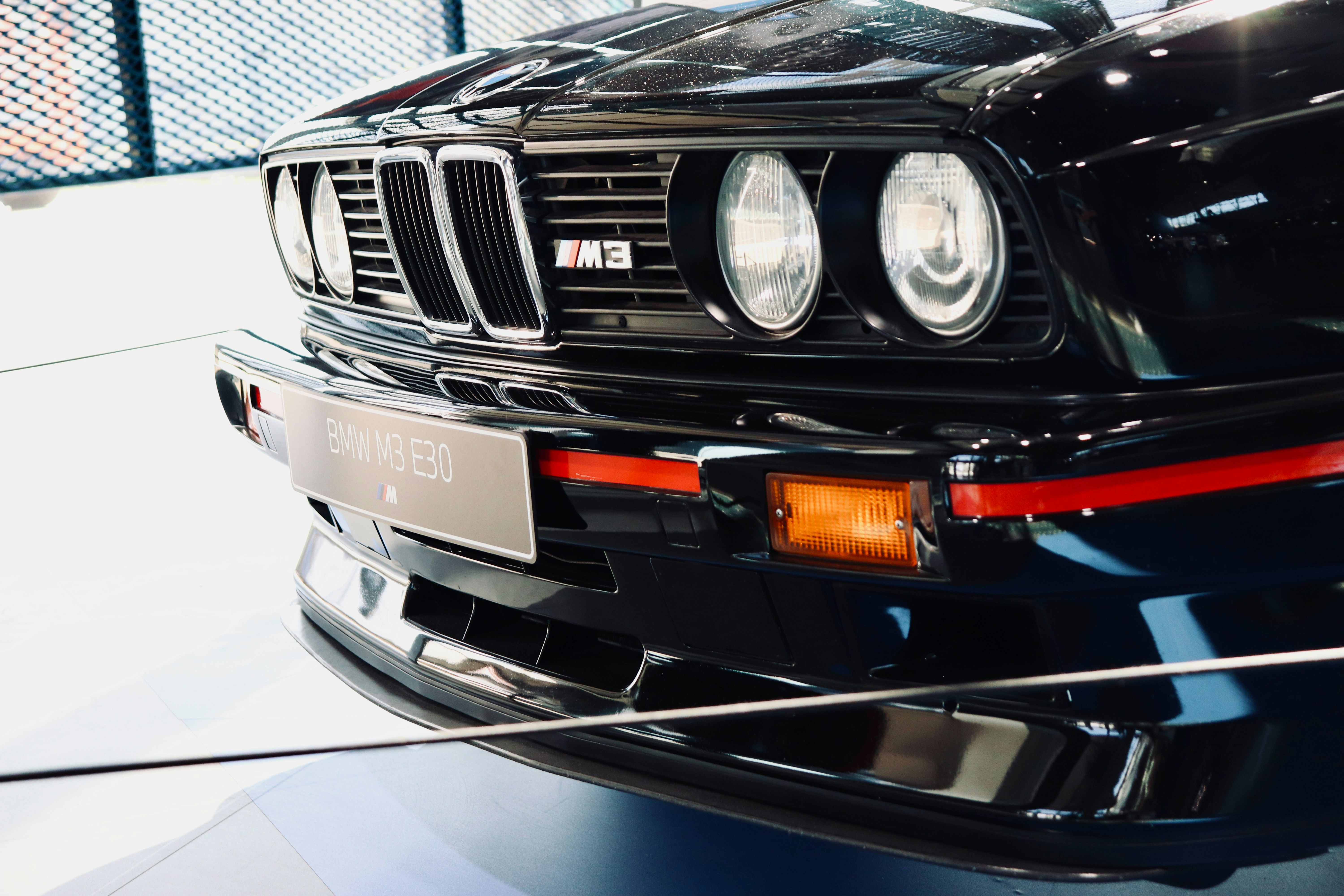 Chrome and Carbon: The BMW M3's Frontend in Studio Cool