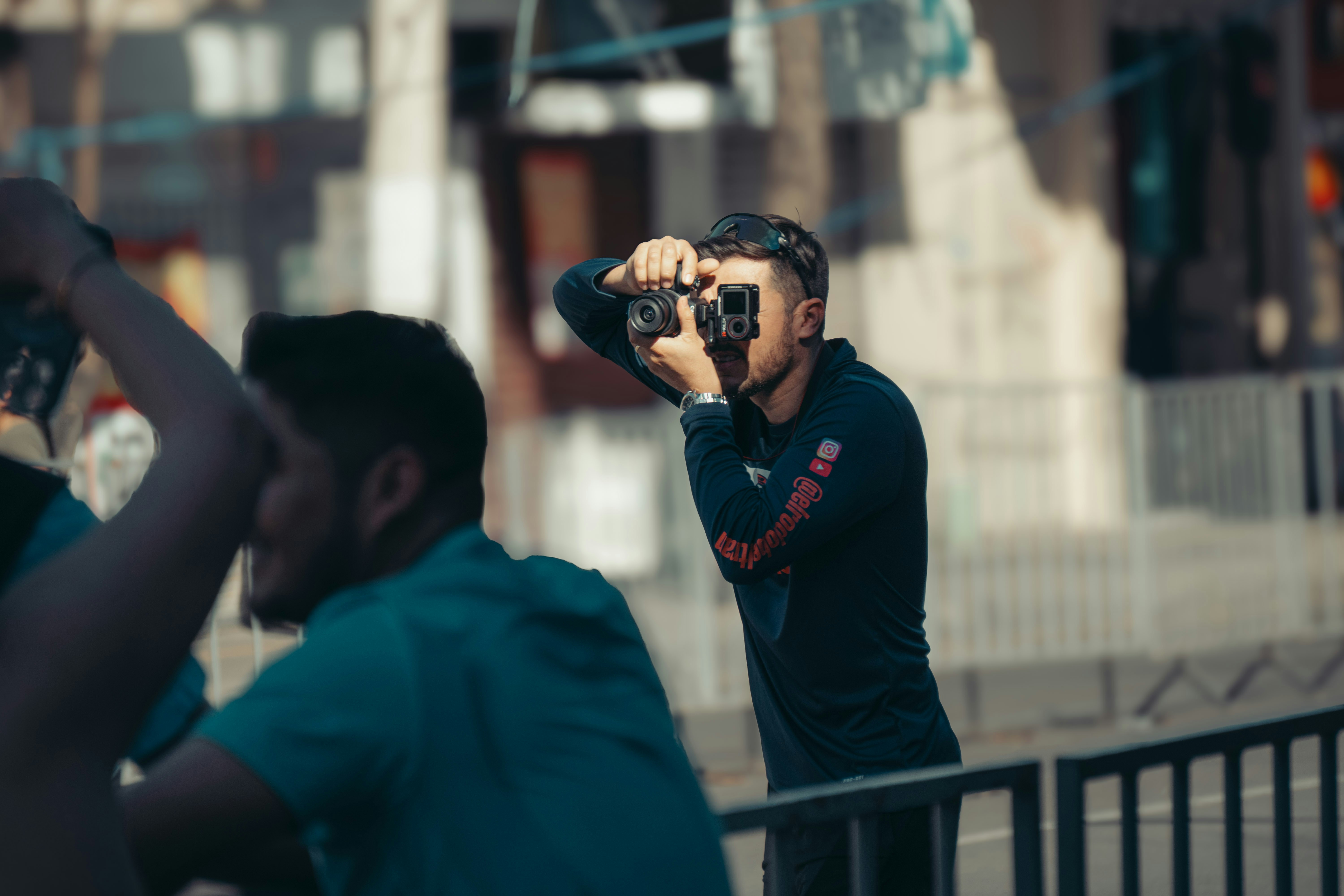 Eyes on the Subject: Street Photographer with Hidden Camera