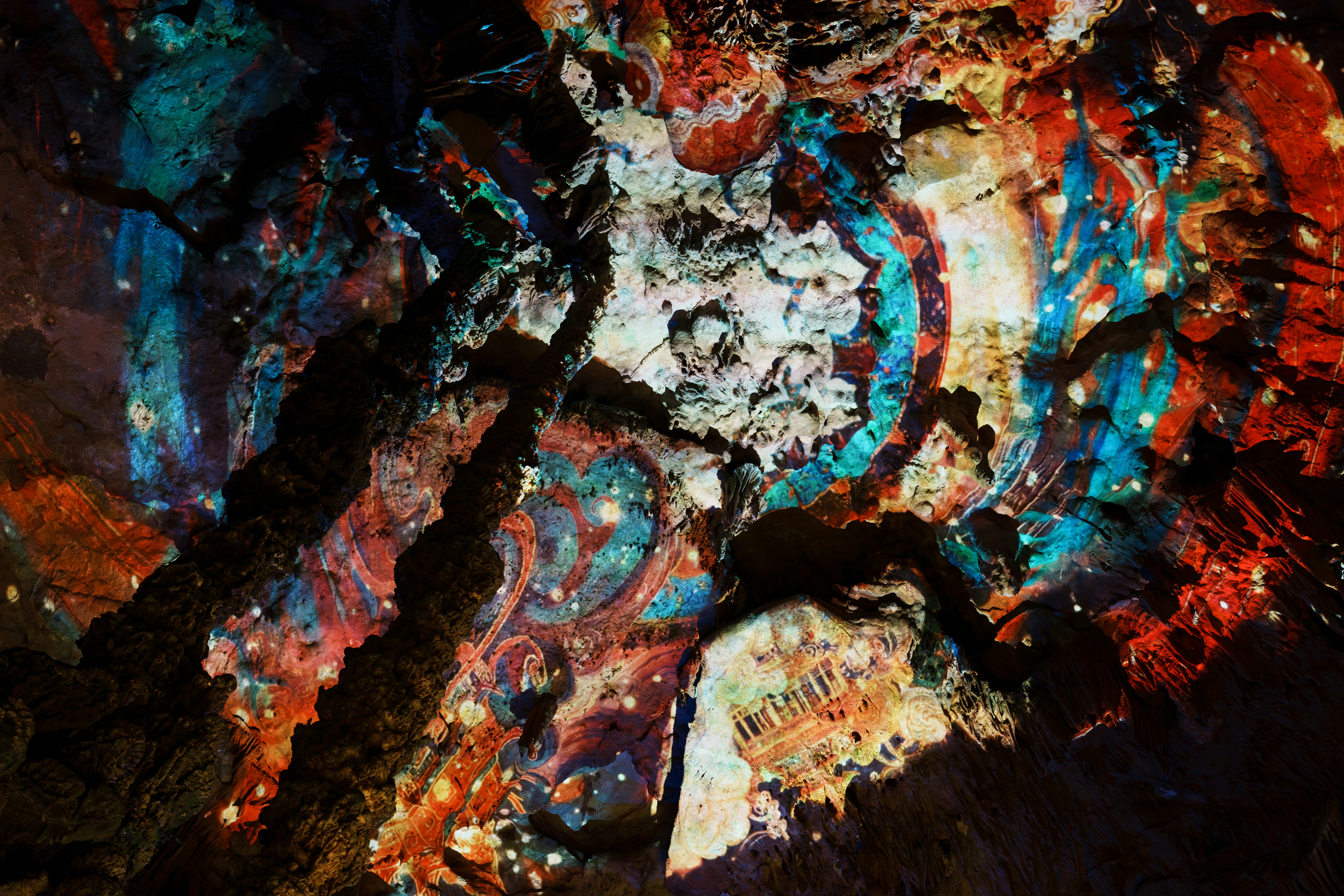 Chromatic Cavern: A Burst of Painted Light in deep Voids