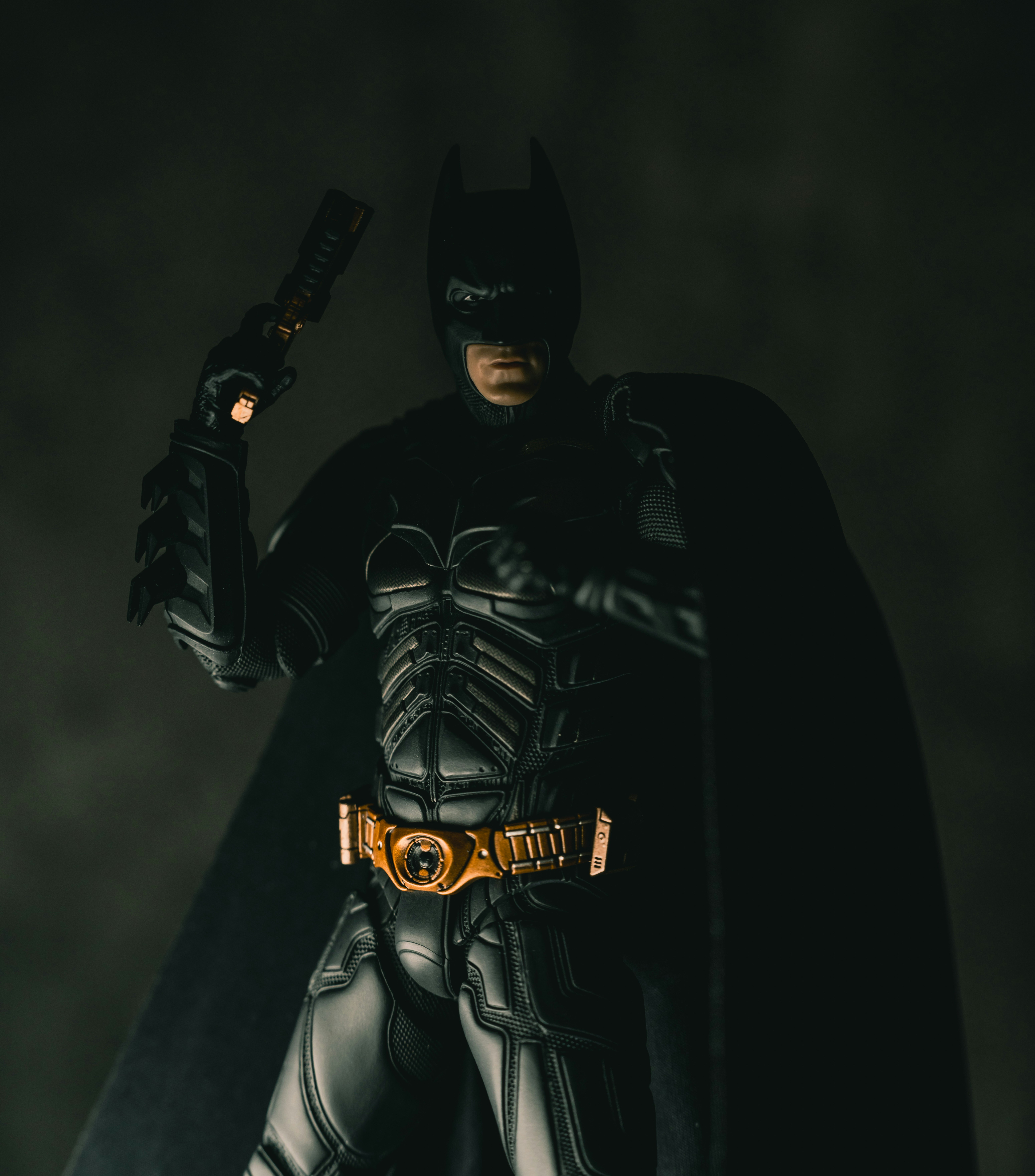 Nightfall Sentinel: Batman Strikes a Pose in Dark Steel