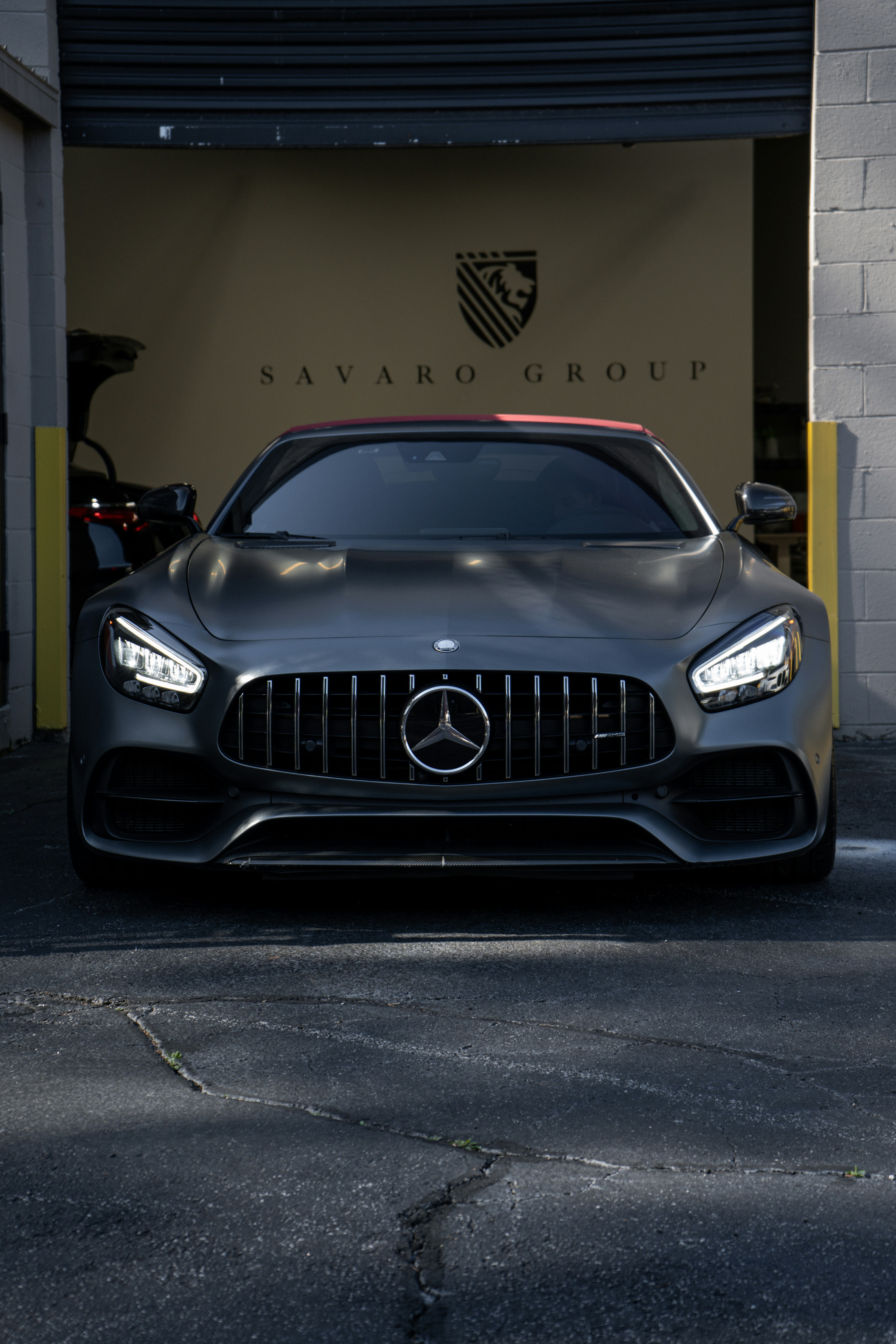 Front-and-center: Mercedes AMG Grille Reigns Over a Sleek Gallery Car