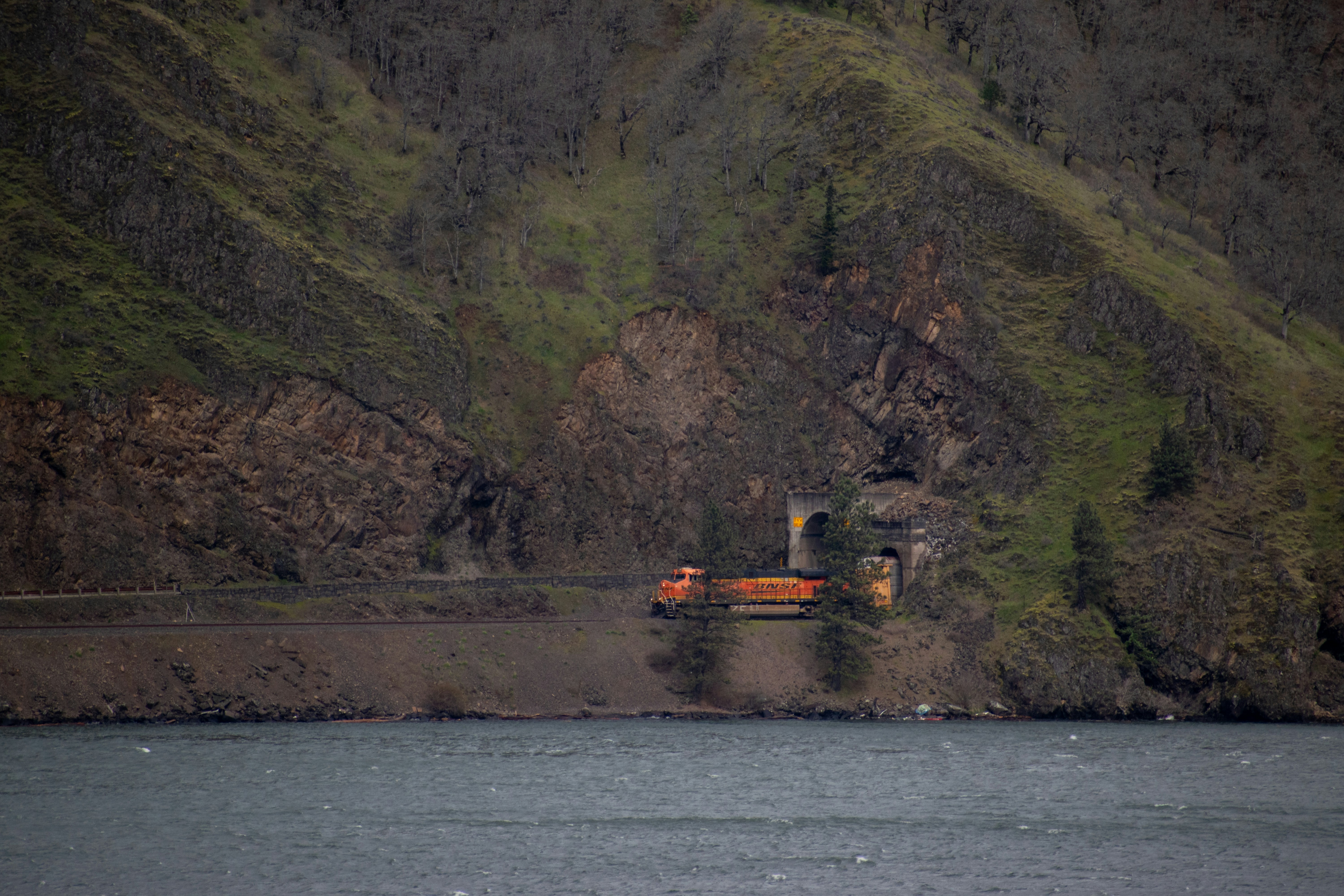 Coastal Rail Spirals Through a Rugged Peninsula