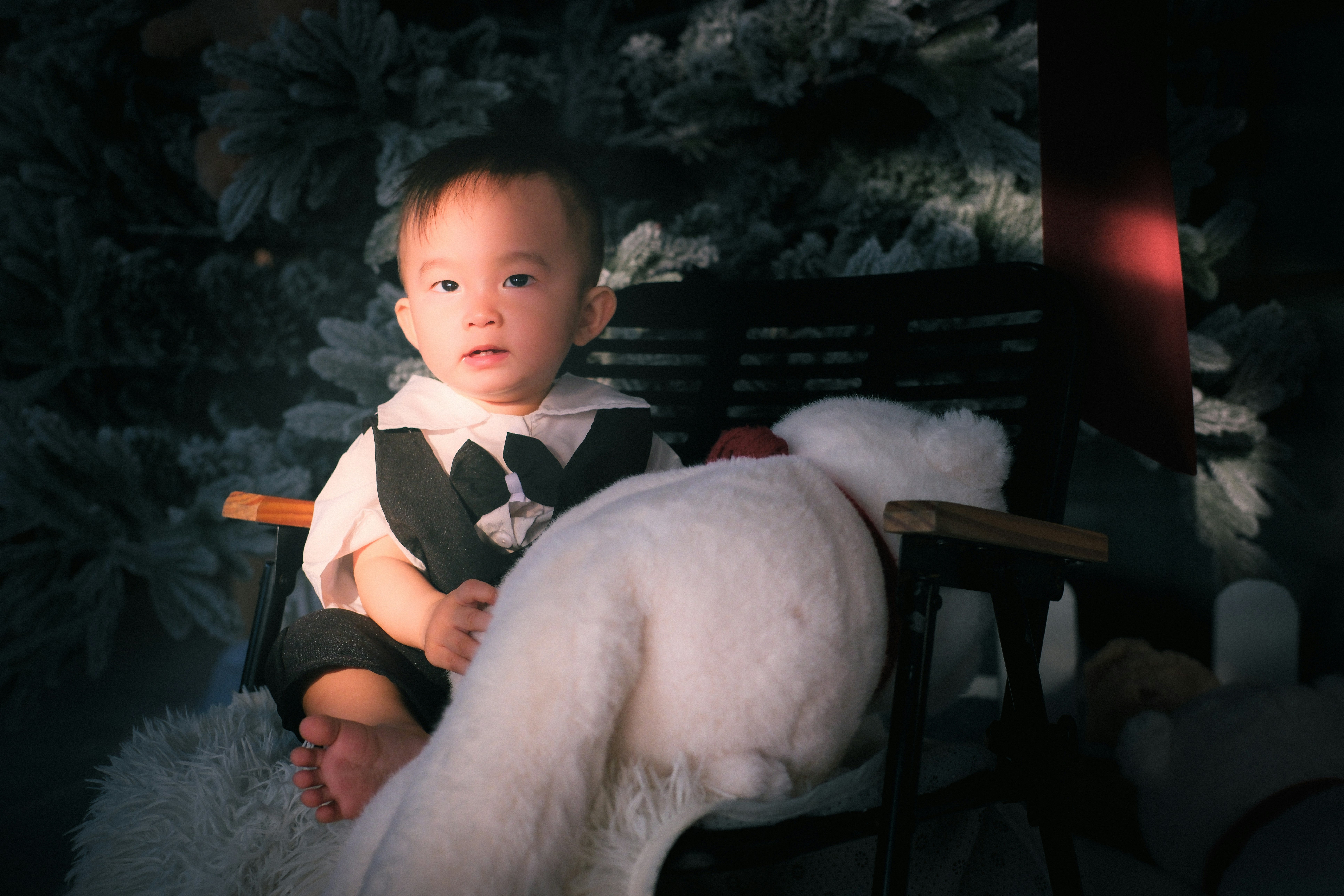 Young Explorer in a Cozy Studio Chair