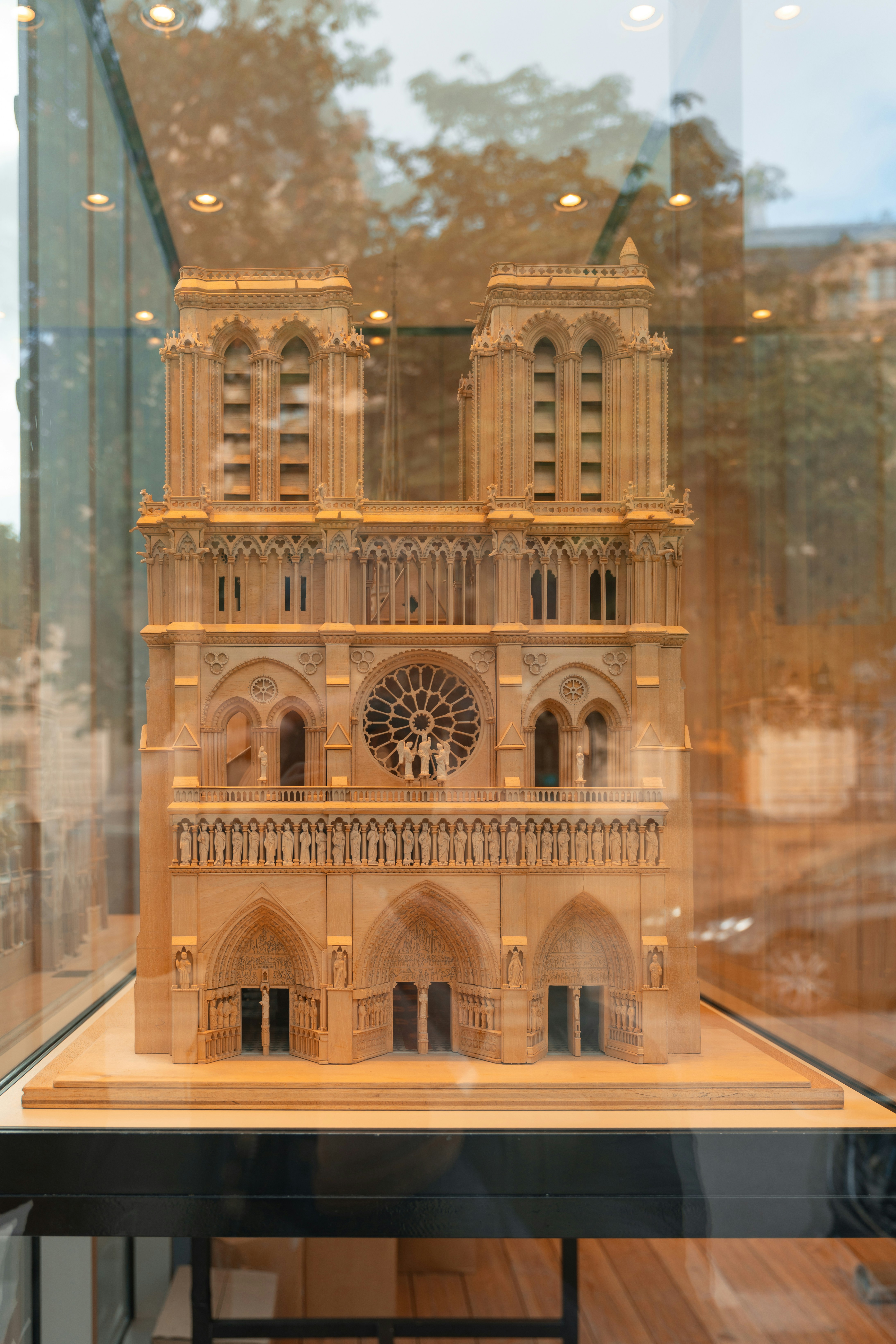 Miniature Notre-Dame in a Glass Case