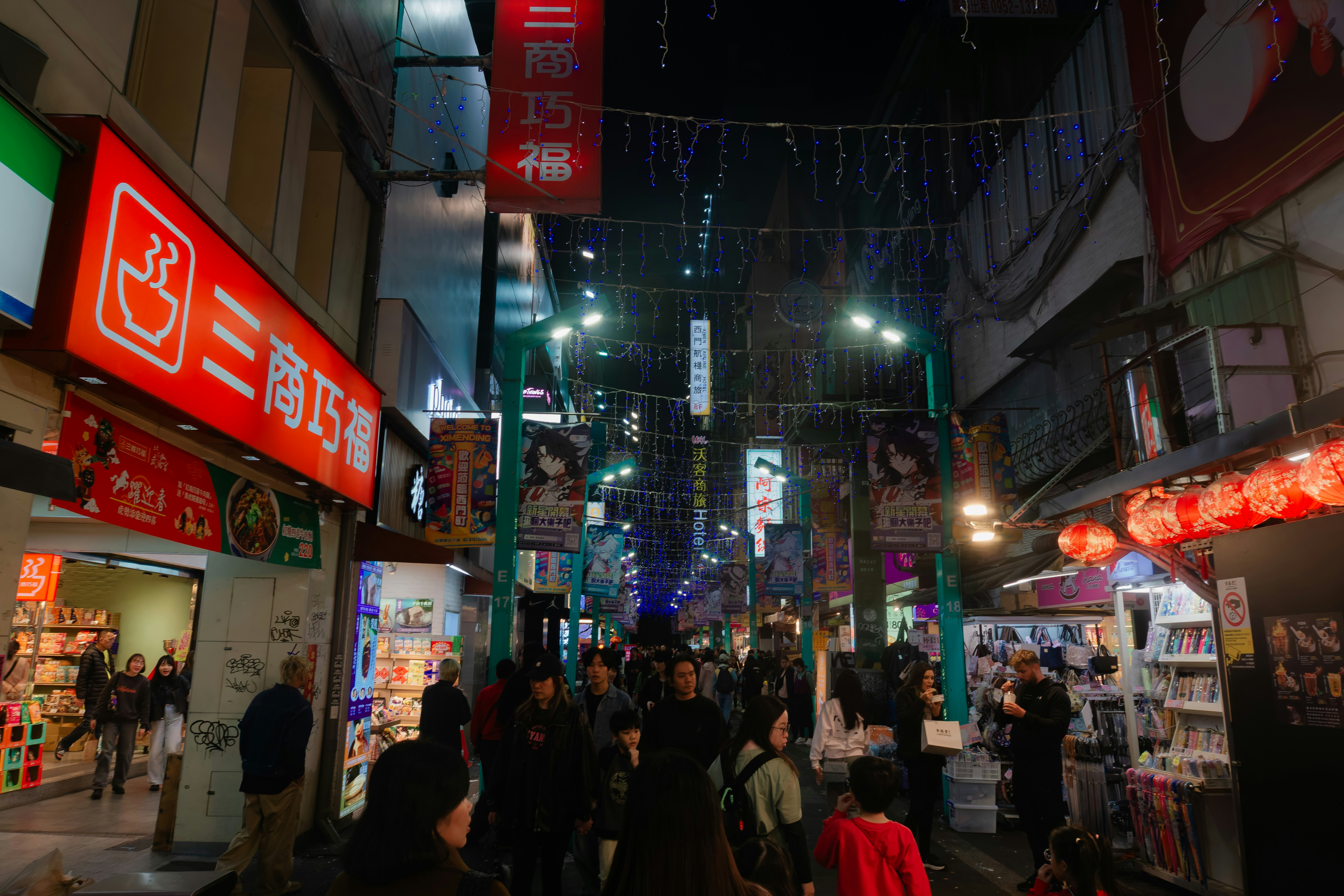 Night Market Under Neon Strings