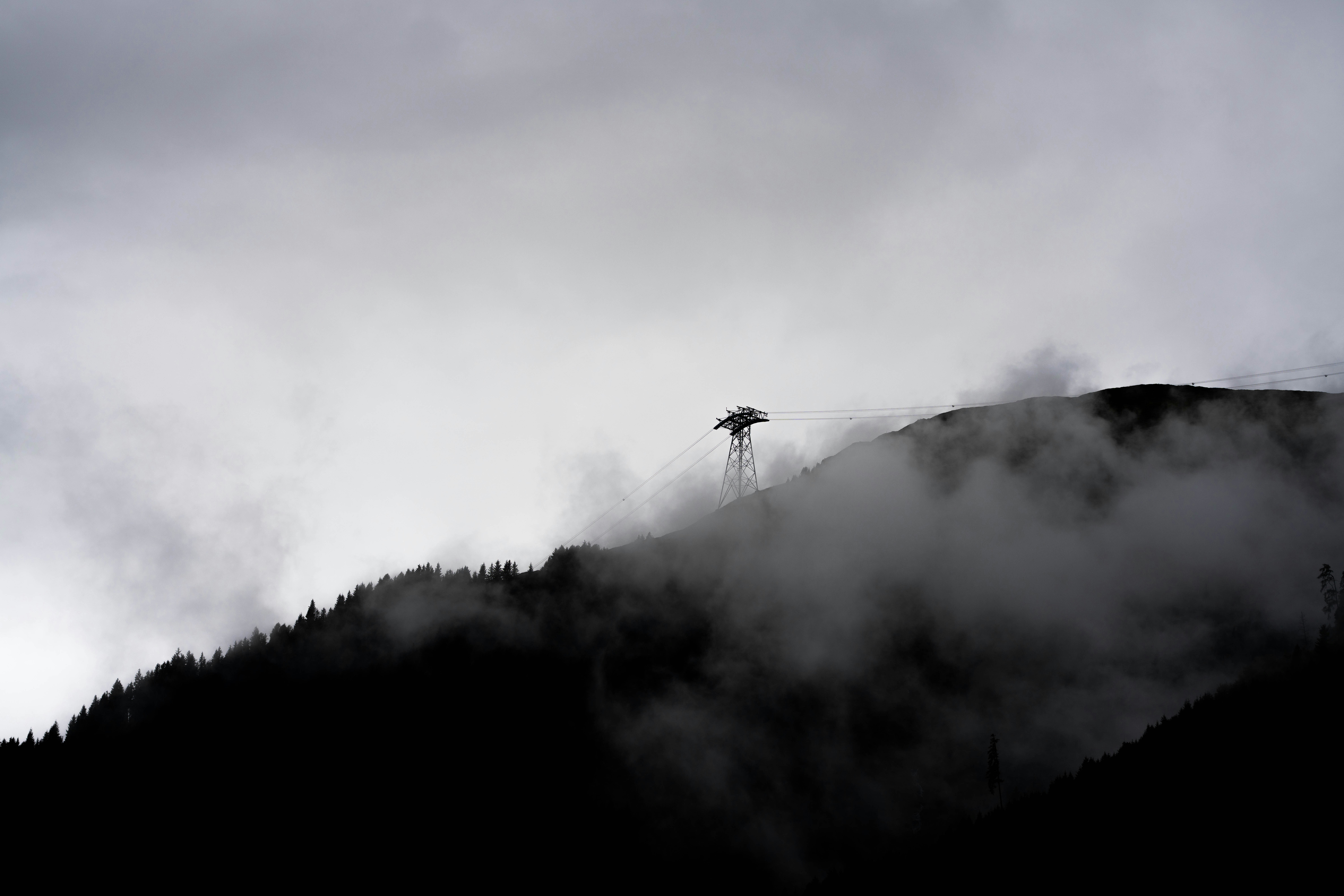 A Lonely Peak Crowned by a Wind-Swept Mora