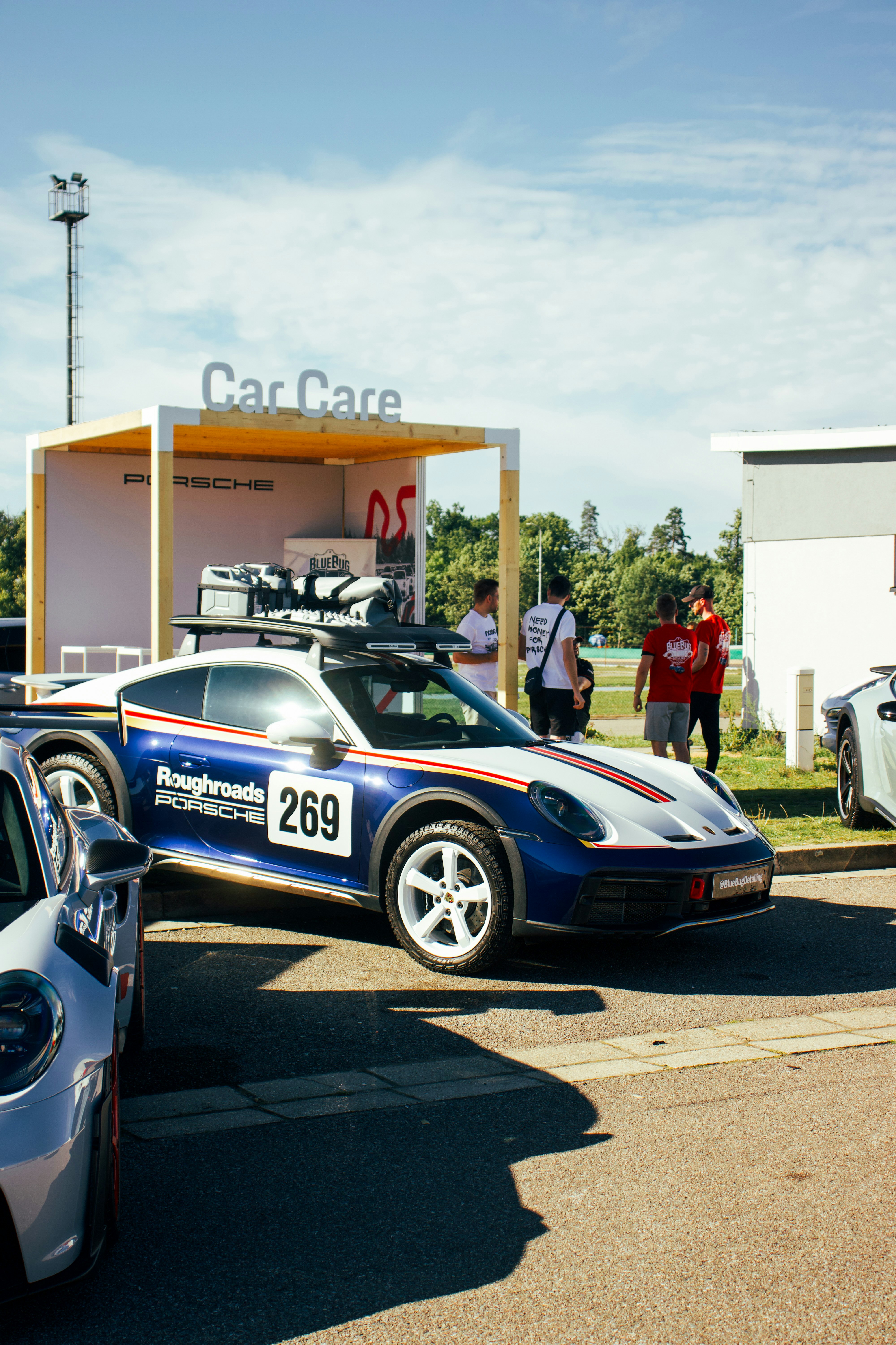 Porsche Pace Car at a Corner of the Car Care Pit