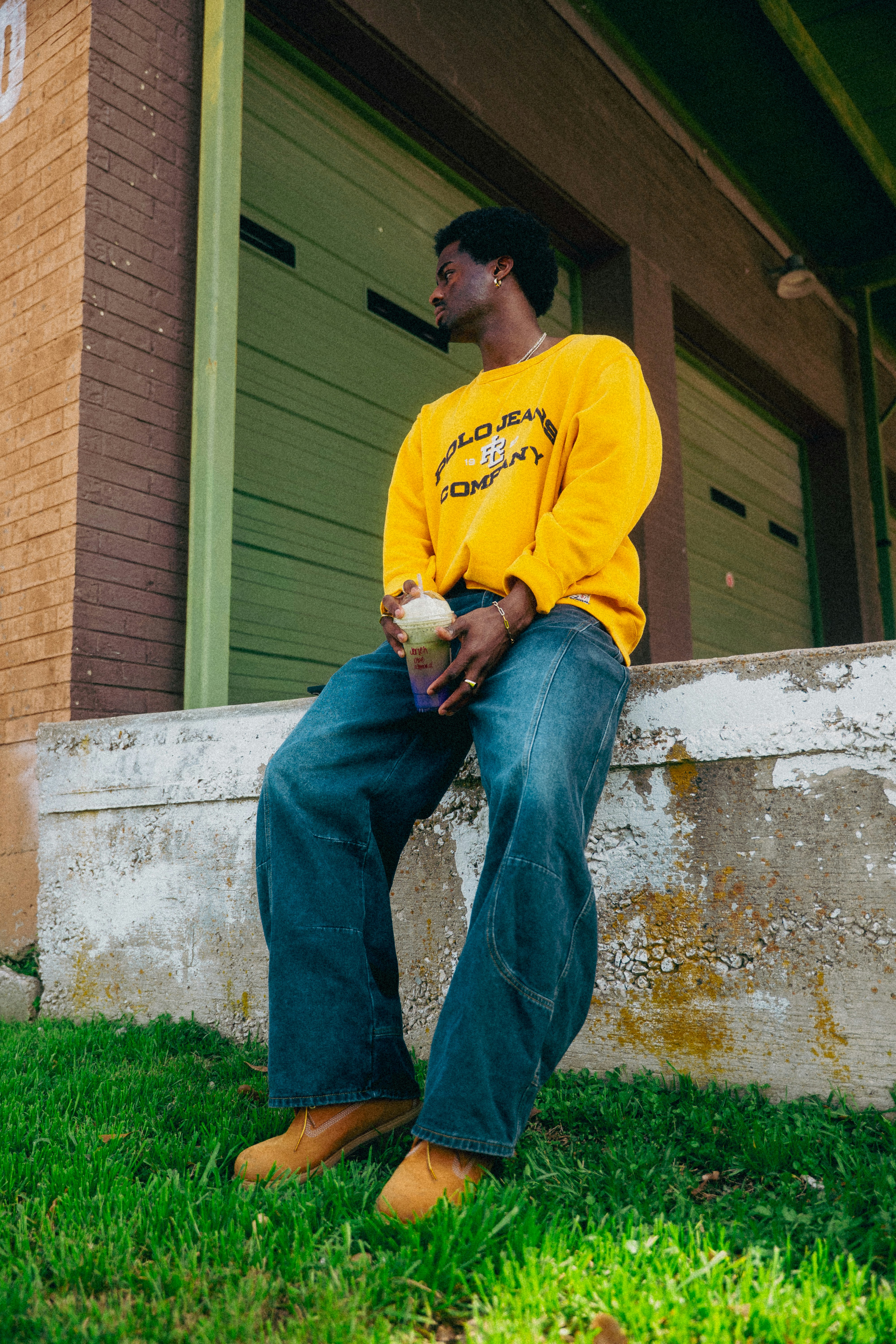 Urban Cool: A Youthful Moment on the Steps