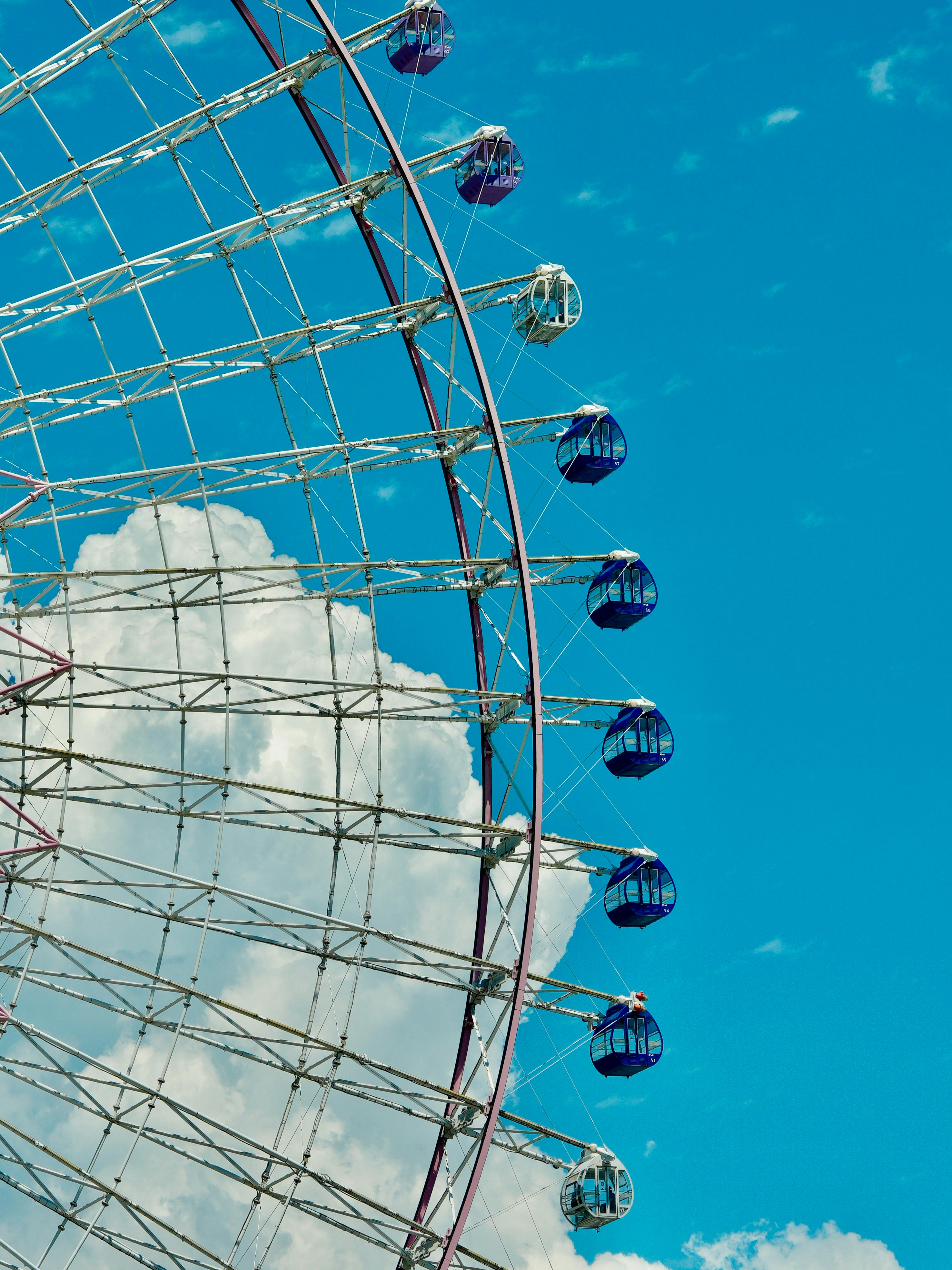 Skyward Wheels: A Ferris Wheel Reaches for the Blue