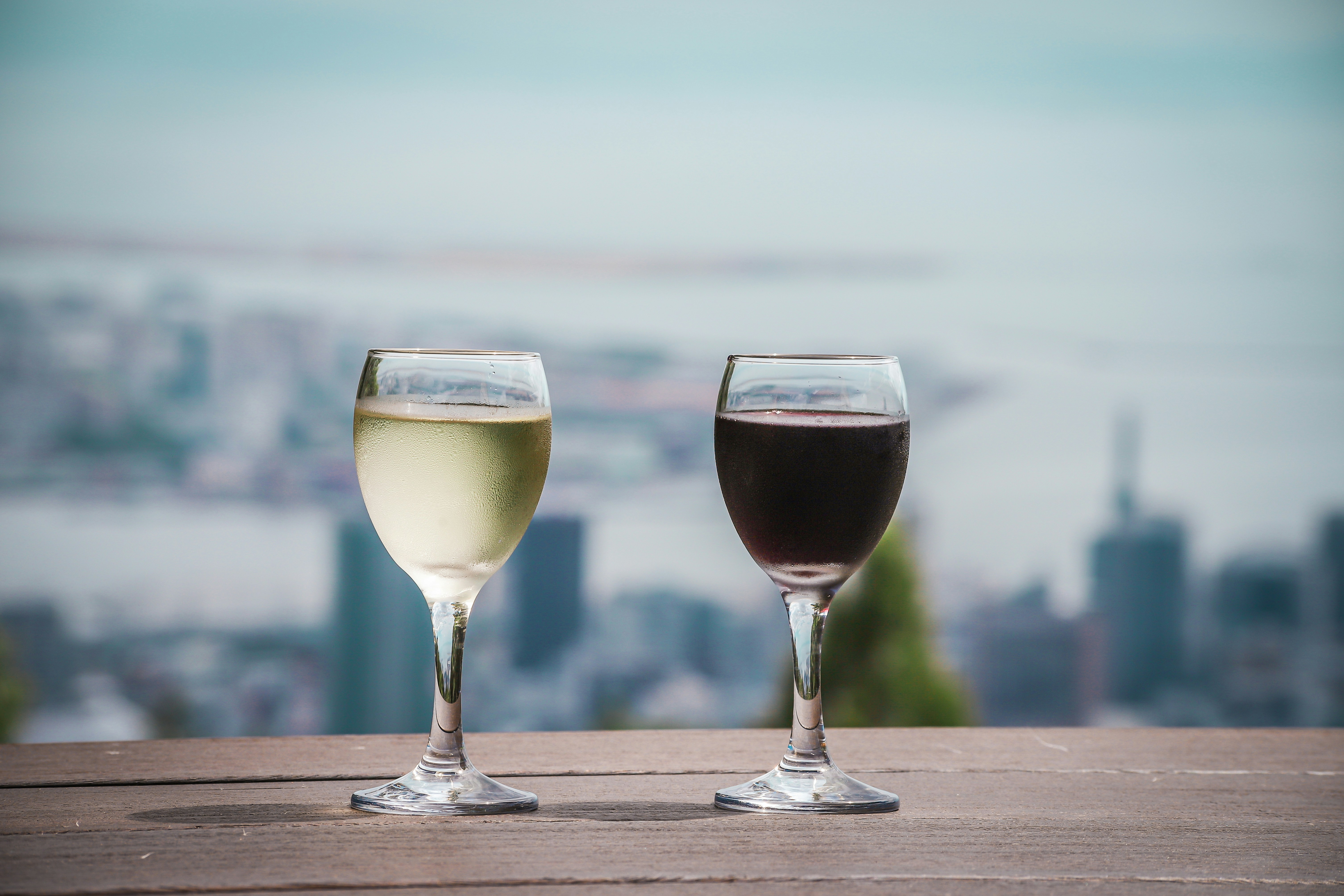 Twin Glasses, Quiet Distant Cityscape