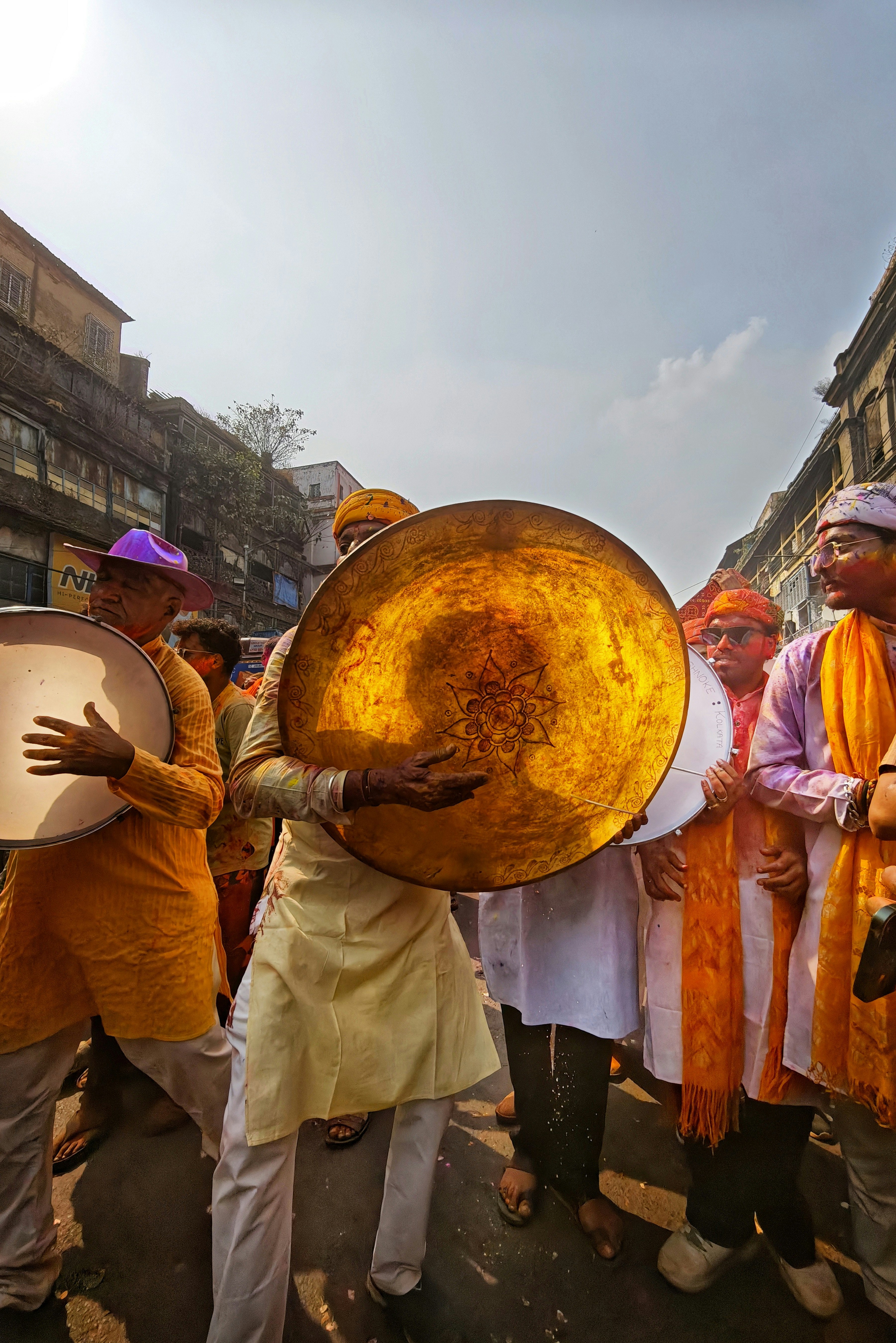 Golden Drumbeat: Street Parade Under a Sunny Sky