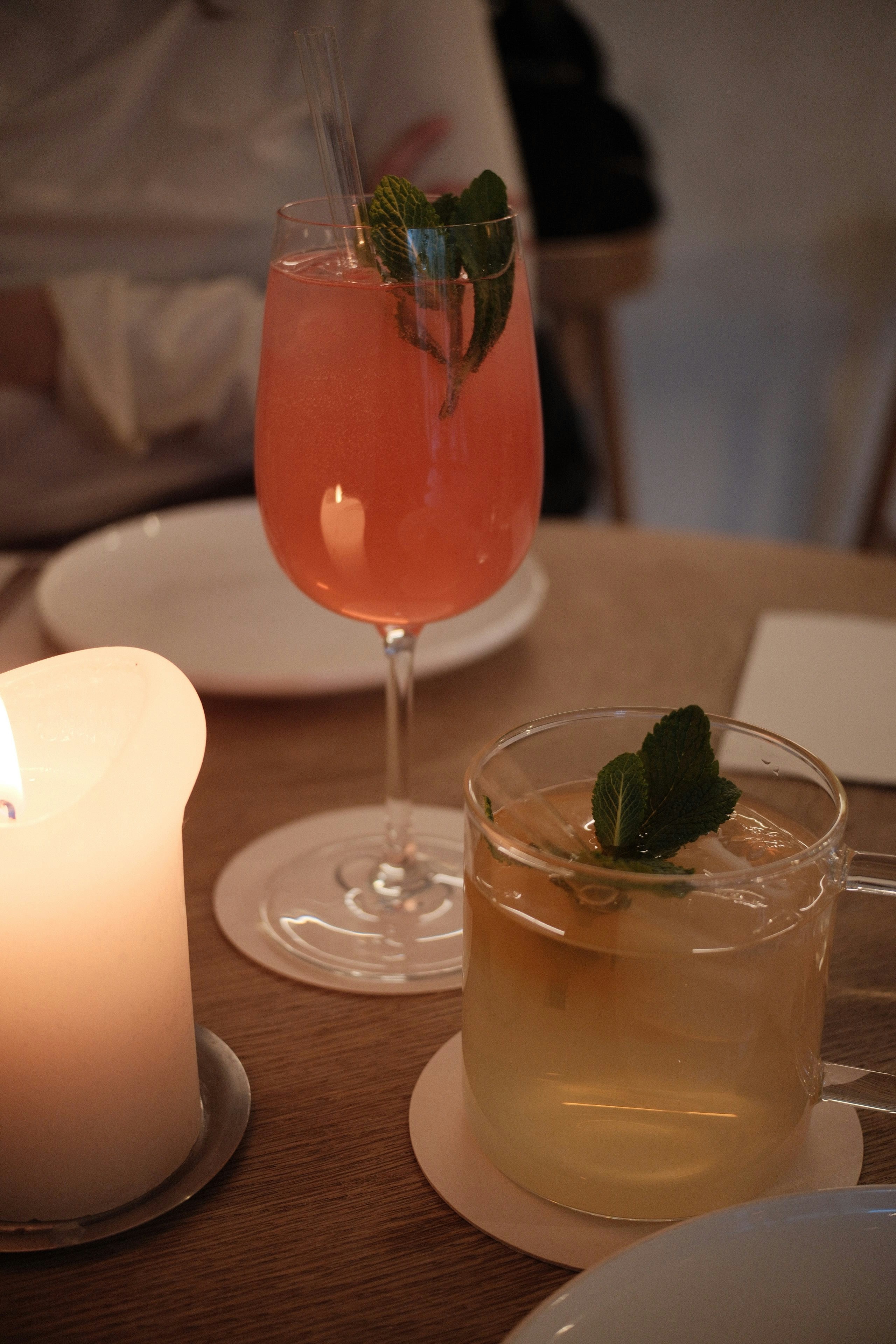 Two Cocktails, One Candlelit Moment