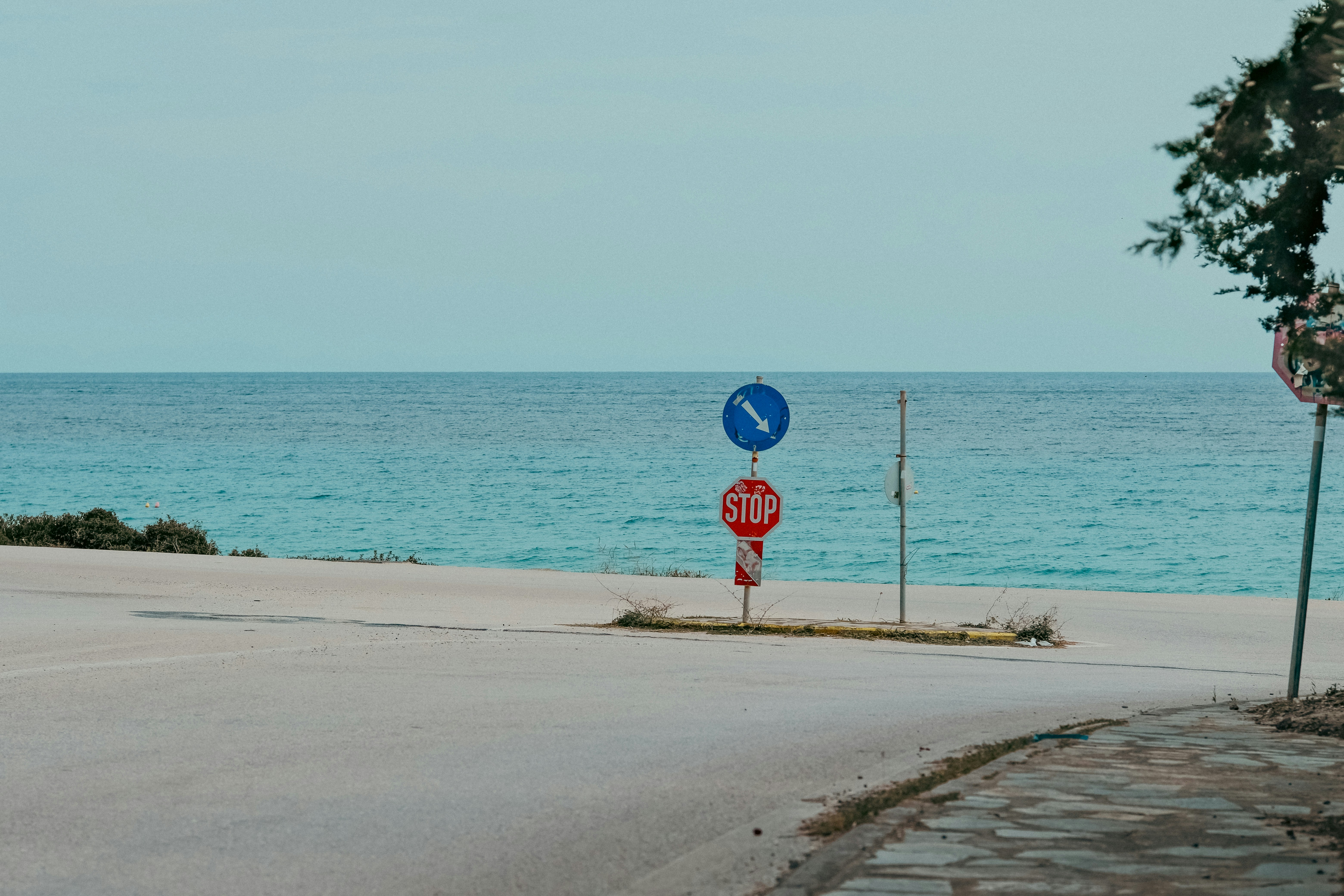 Seaside Street Signage at the Quiet Horizon