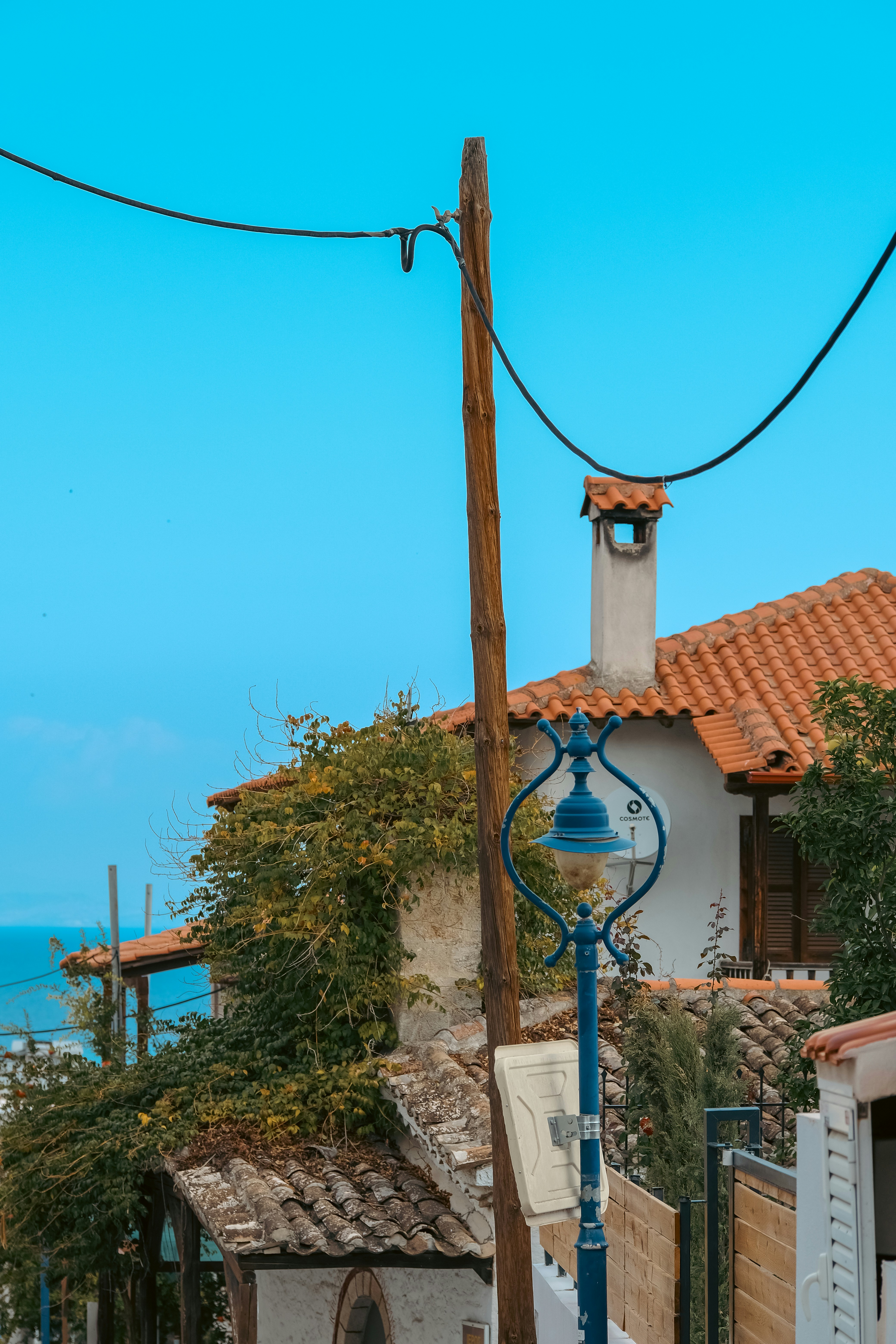 Coastal Lane Under a Bright Sky