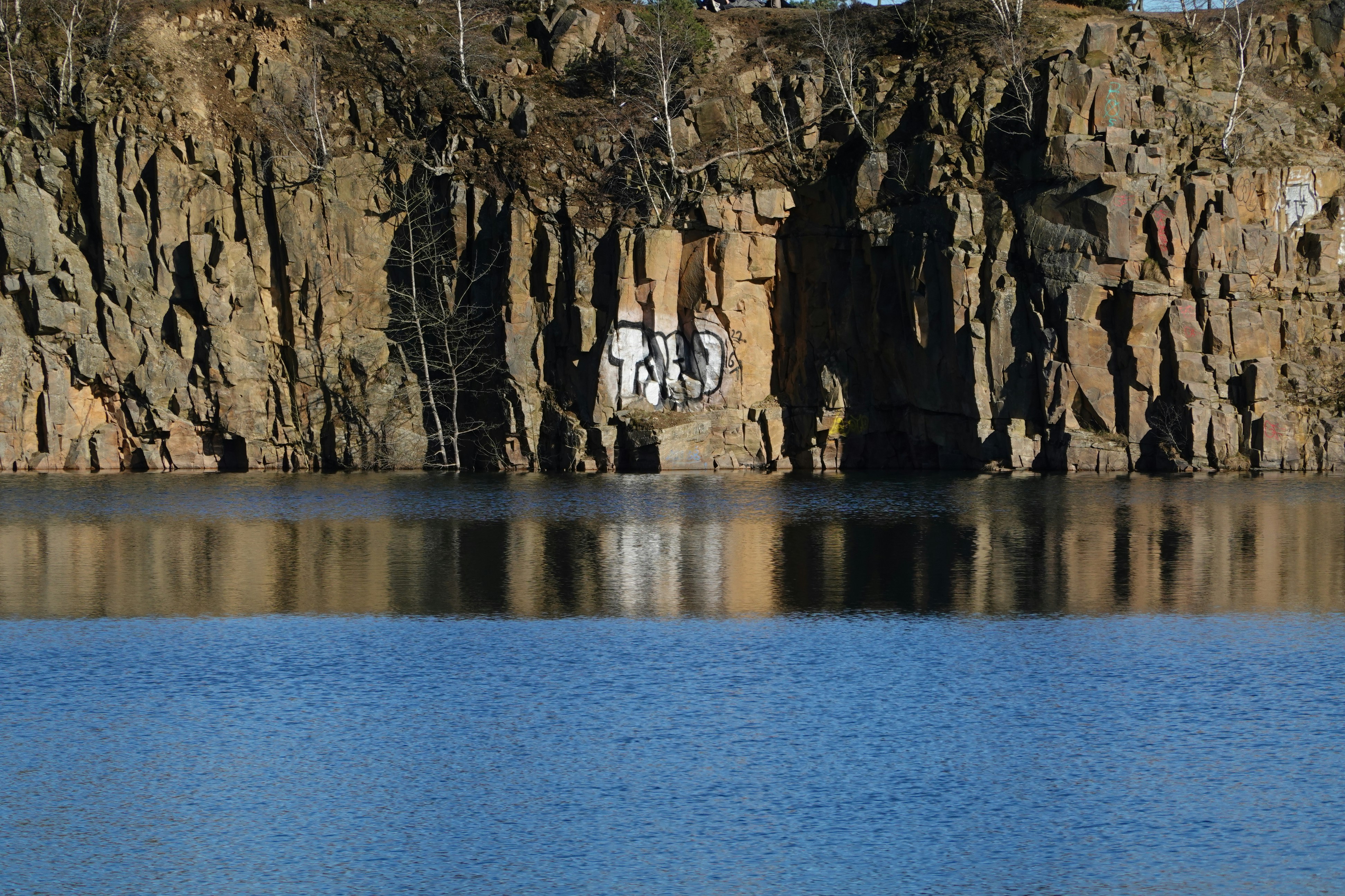 Graffiti on the Cliff by the Quiet Water