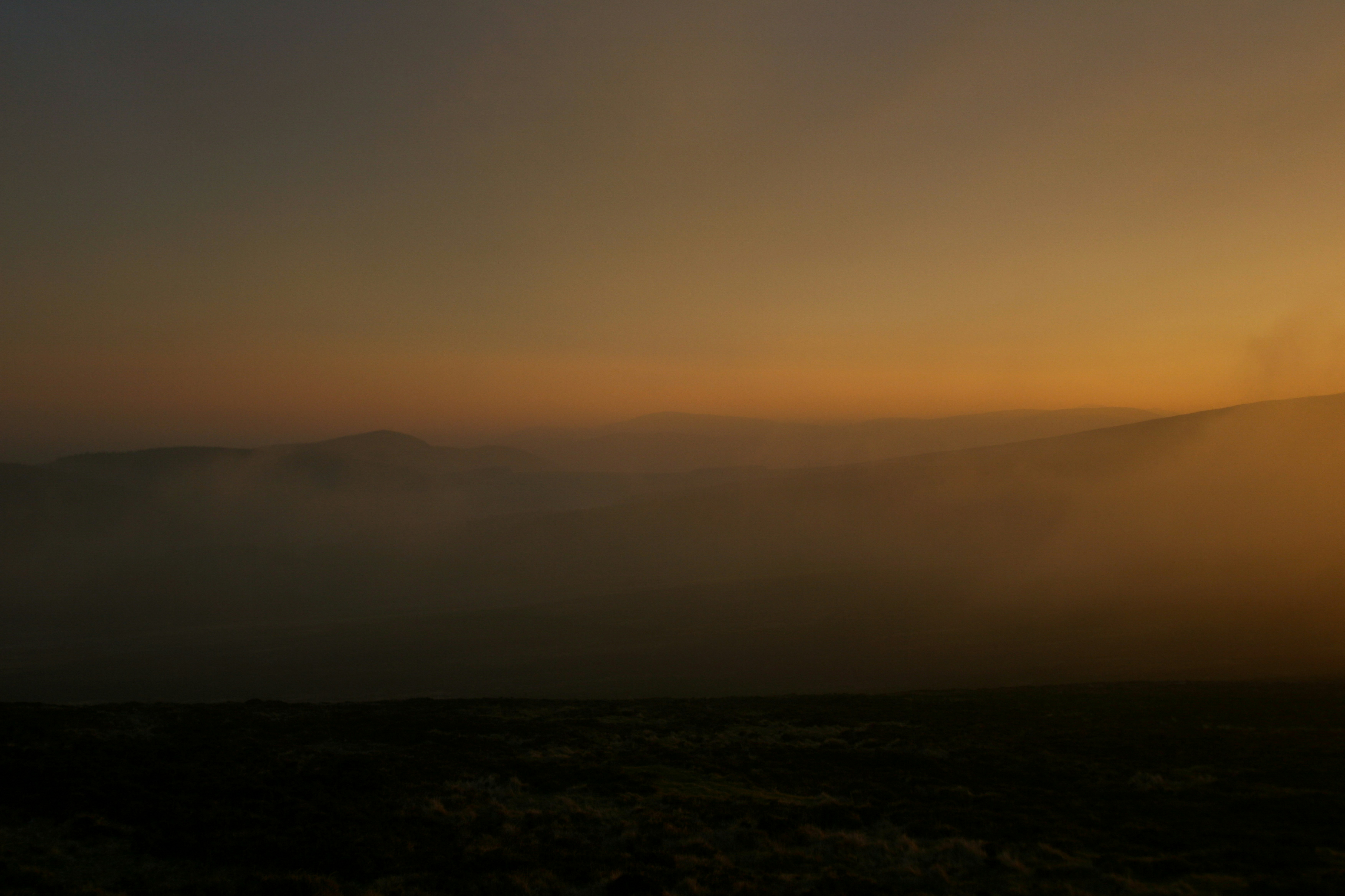 Dawn Mist over a Quiet Moor