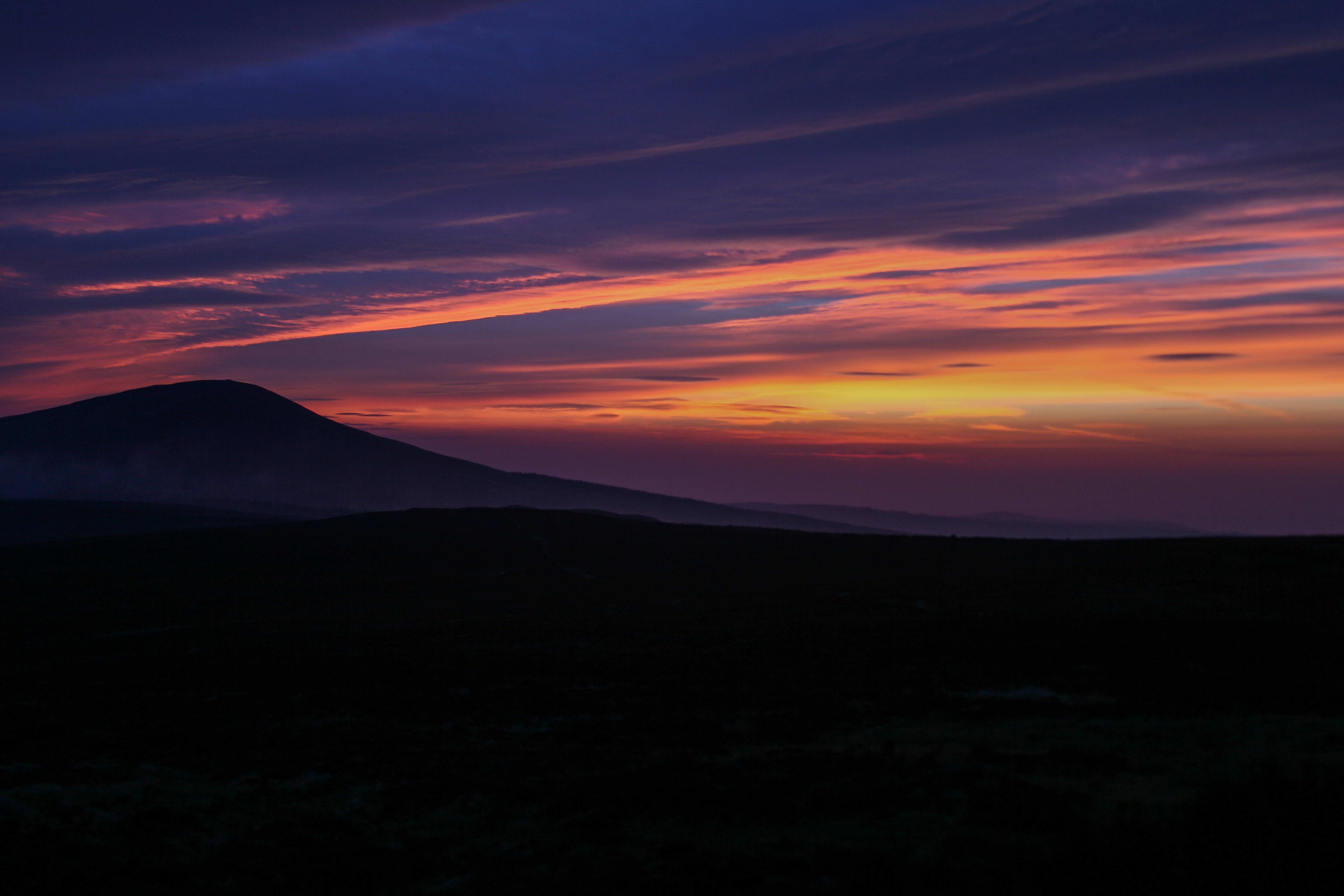 Sunset Ridge Over Quiet Horizon