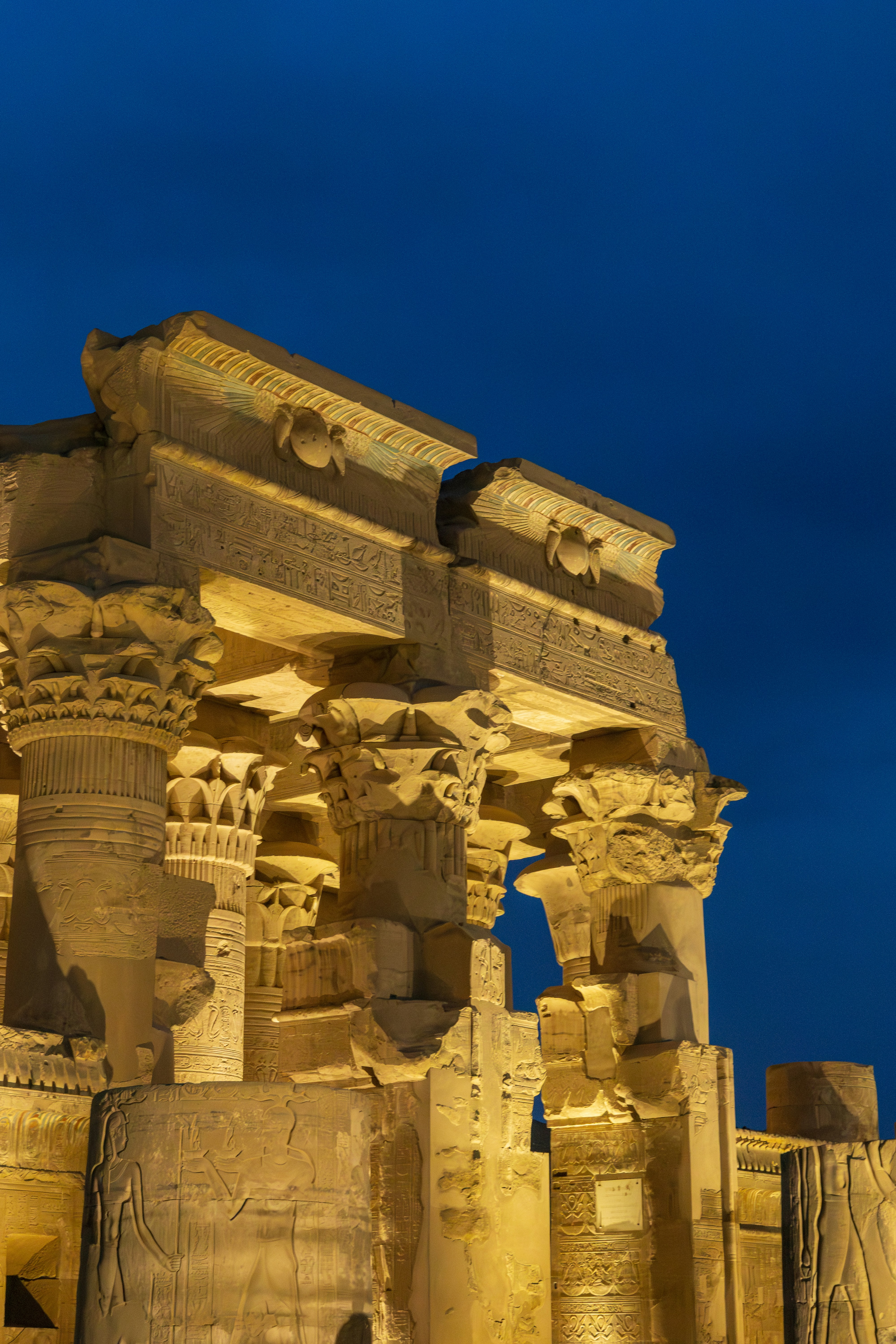 Amber Moonlight on Ancient Columns