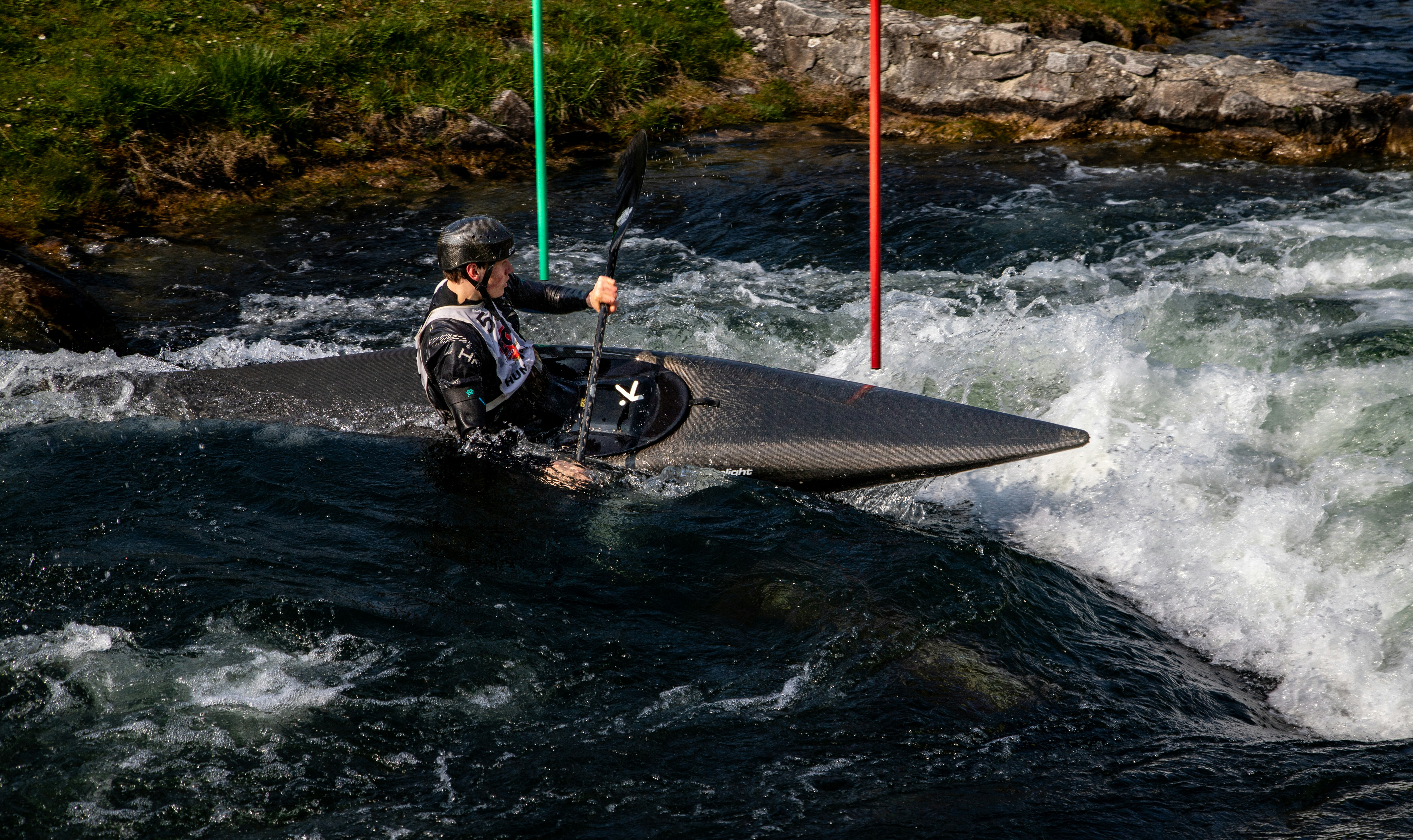 Rider in a Wave: Precision and Poise on a Narrow Slipstream