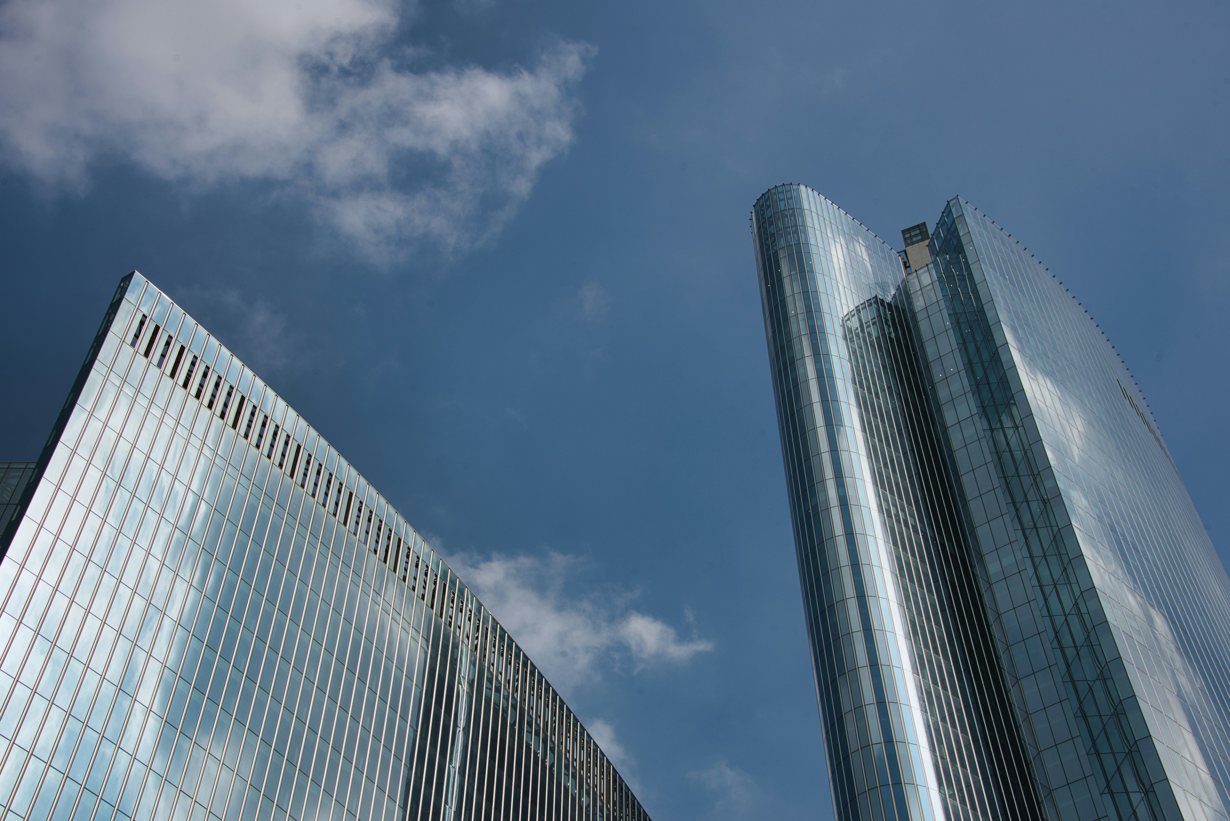 Twin Glass Spires Reaching for Sky